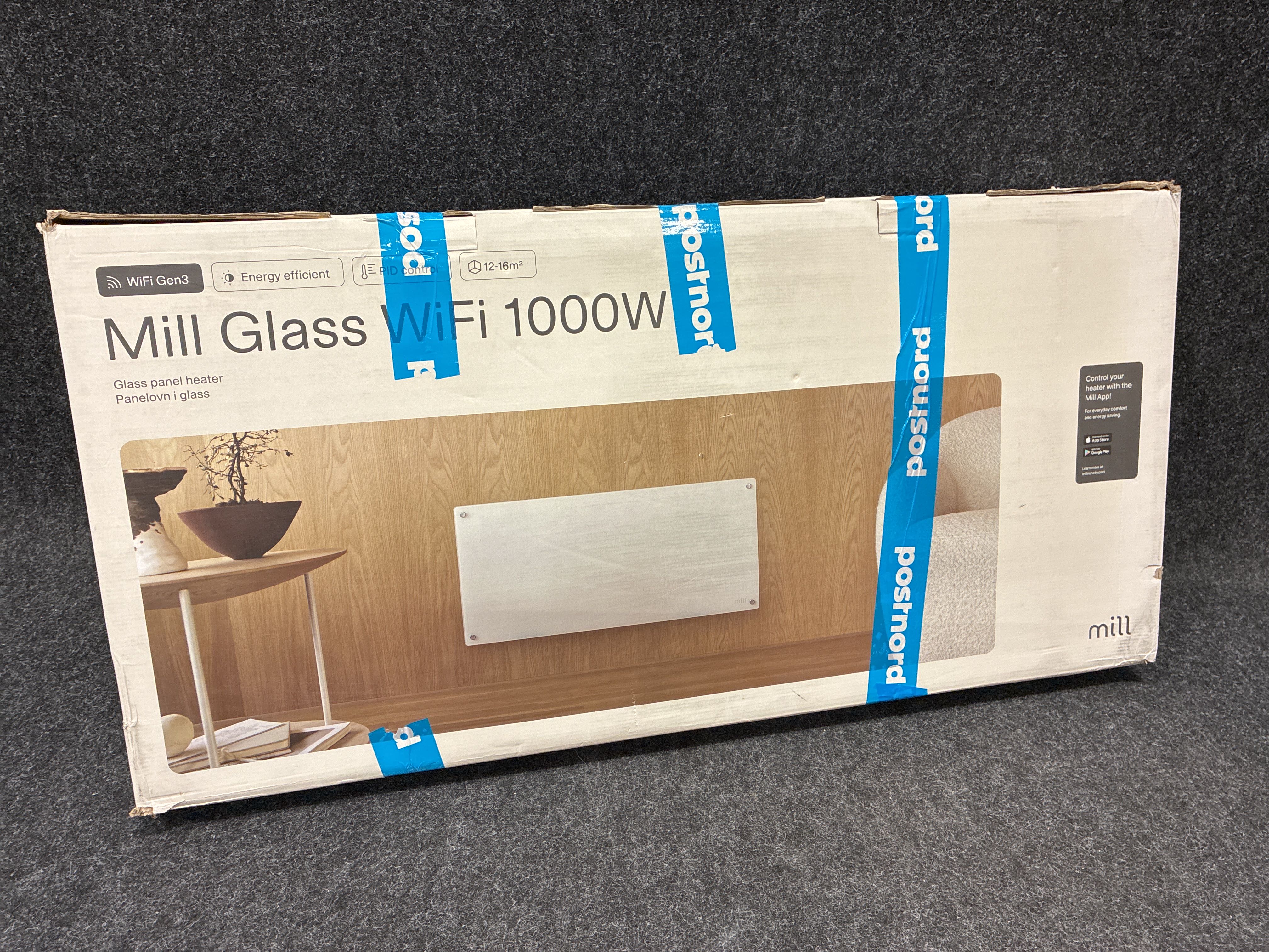 Panelelement Mill Glas WiFi Gen 3 1000W - Auktioner online ...