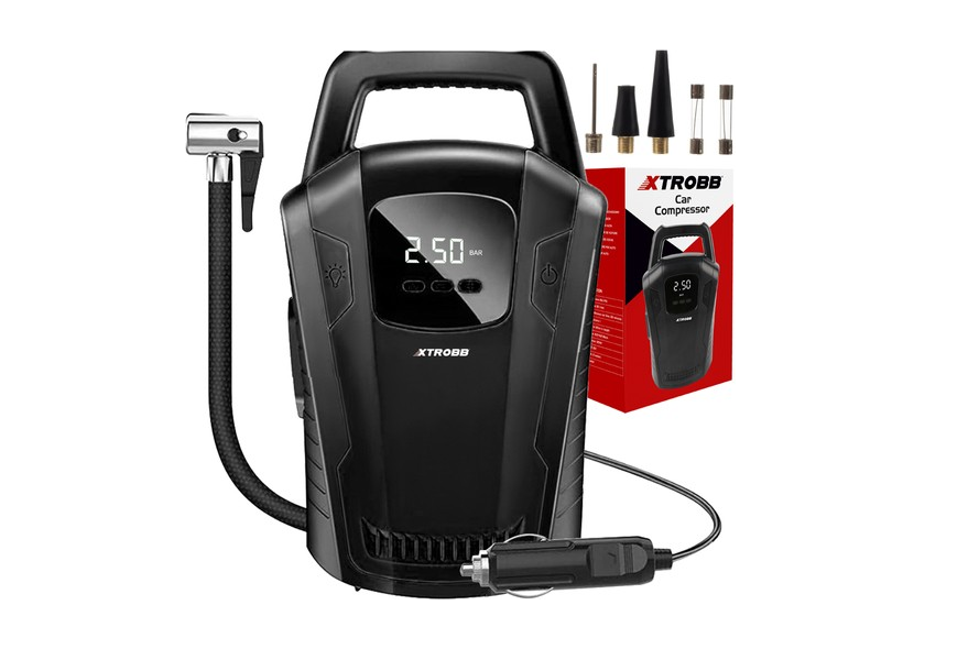 Luftkompressor Pro Bil LCD / Manometer/10 Bar/ Universal - Auktioner ...