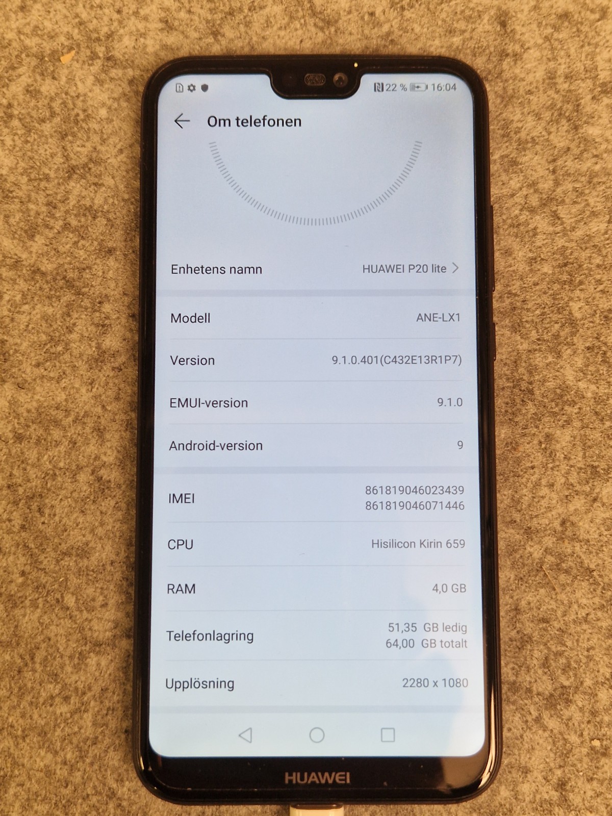 Huawei P20 Lite med fodral och laddare - Units - Ledande på ...
