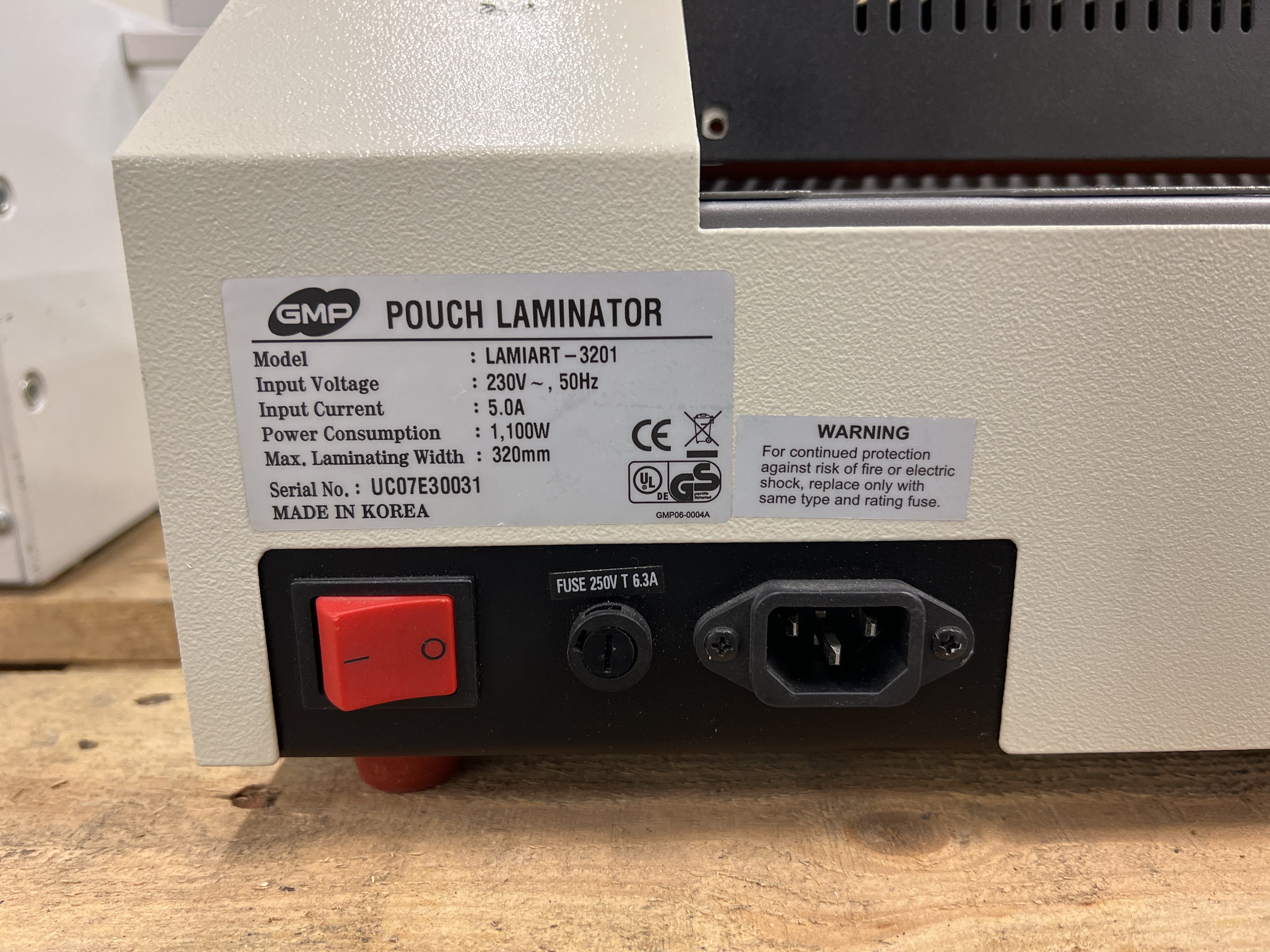 Pocket Laminator Lamiart 3201 Ps Auction We Value The Future