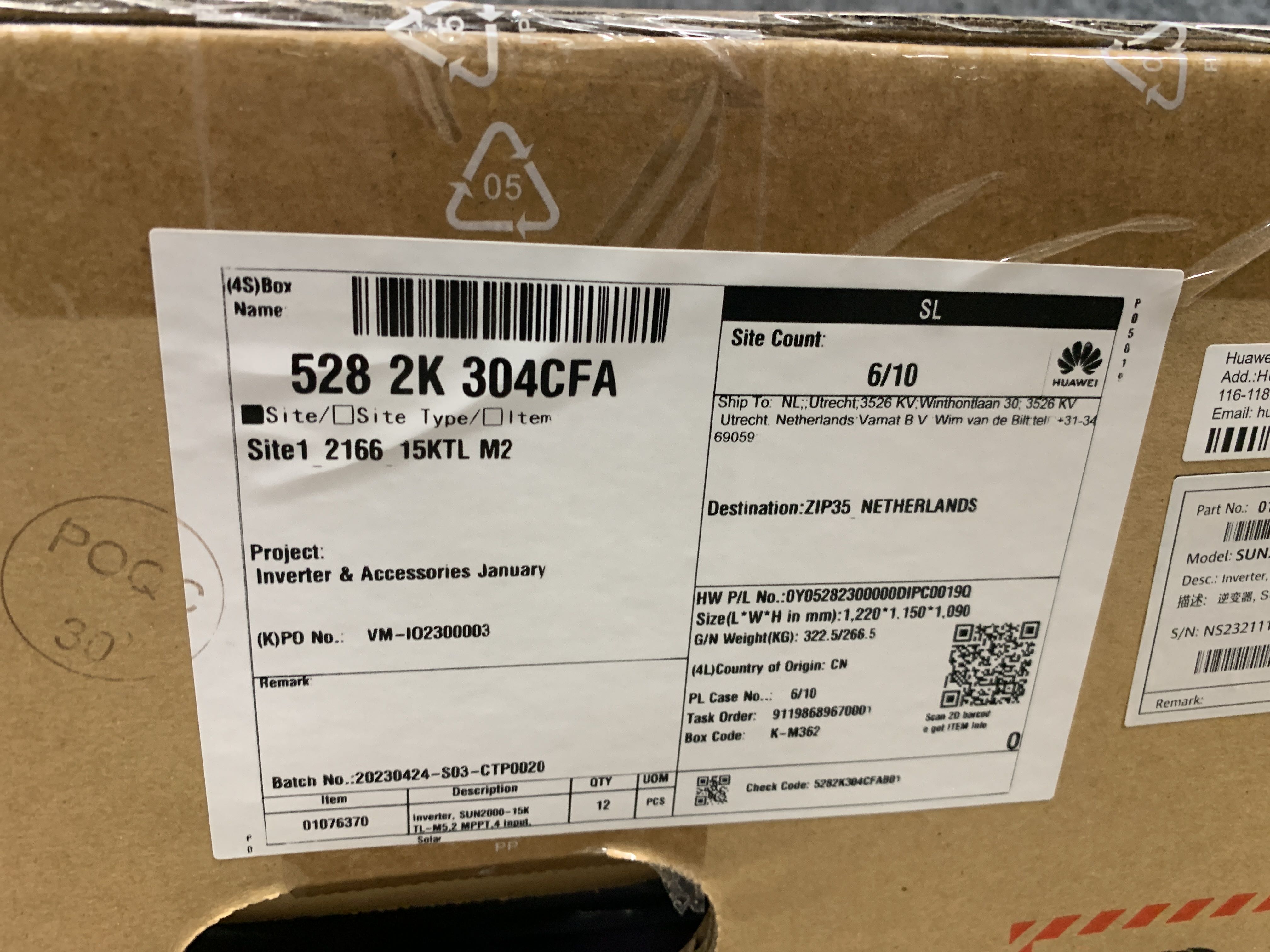 Inverter HUAWEI SUN2000-15KTL-M5 3-phase 15kW - PS Auction - We value ...