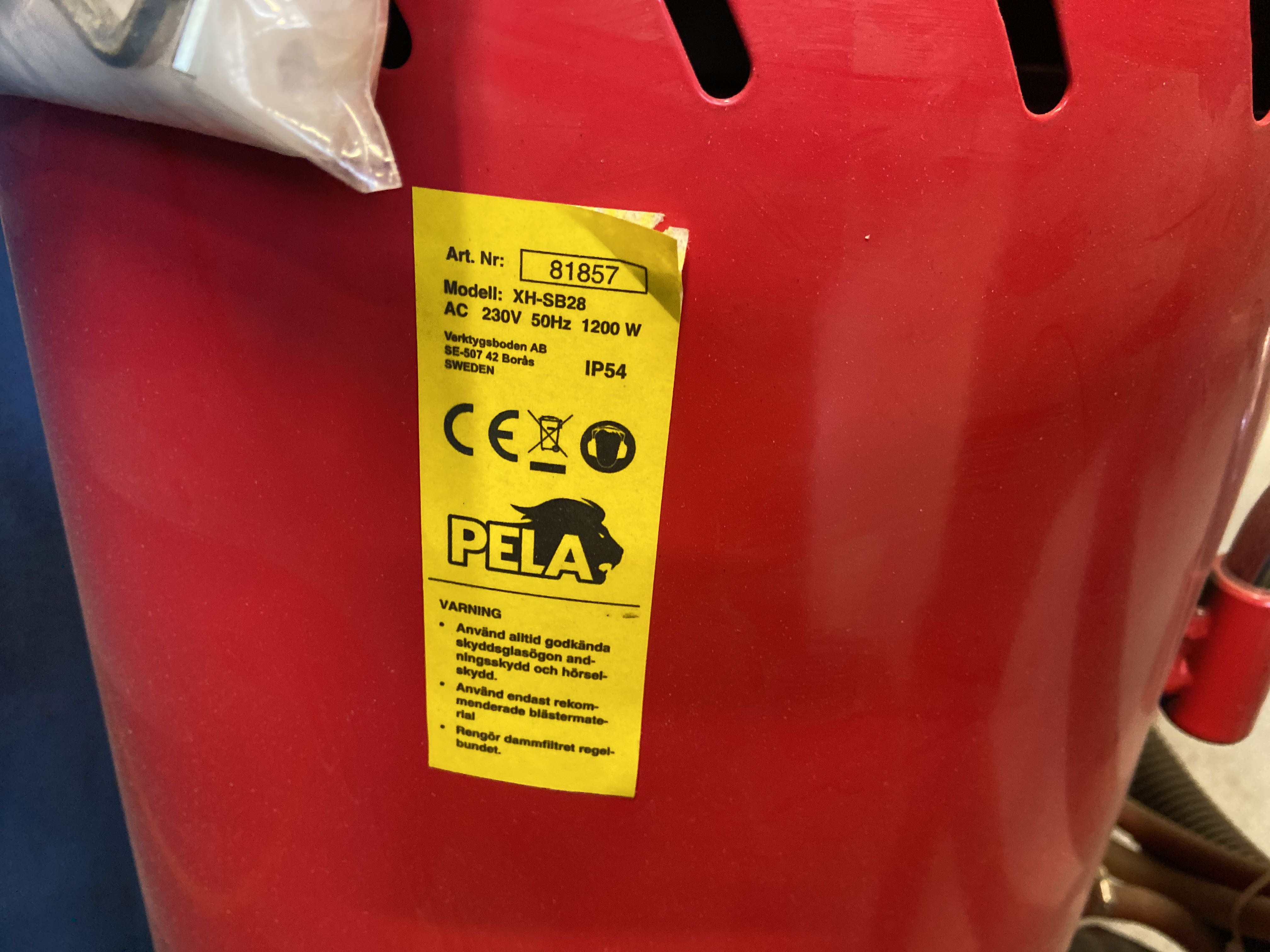 Blästeraggregat PELA 81857 - Auktioner online - Nätauktioner ...