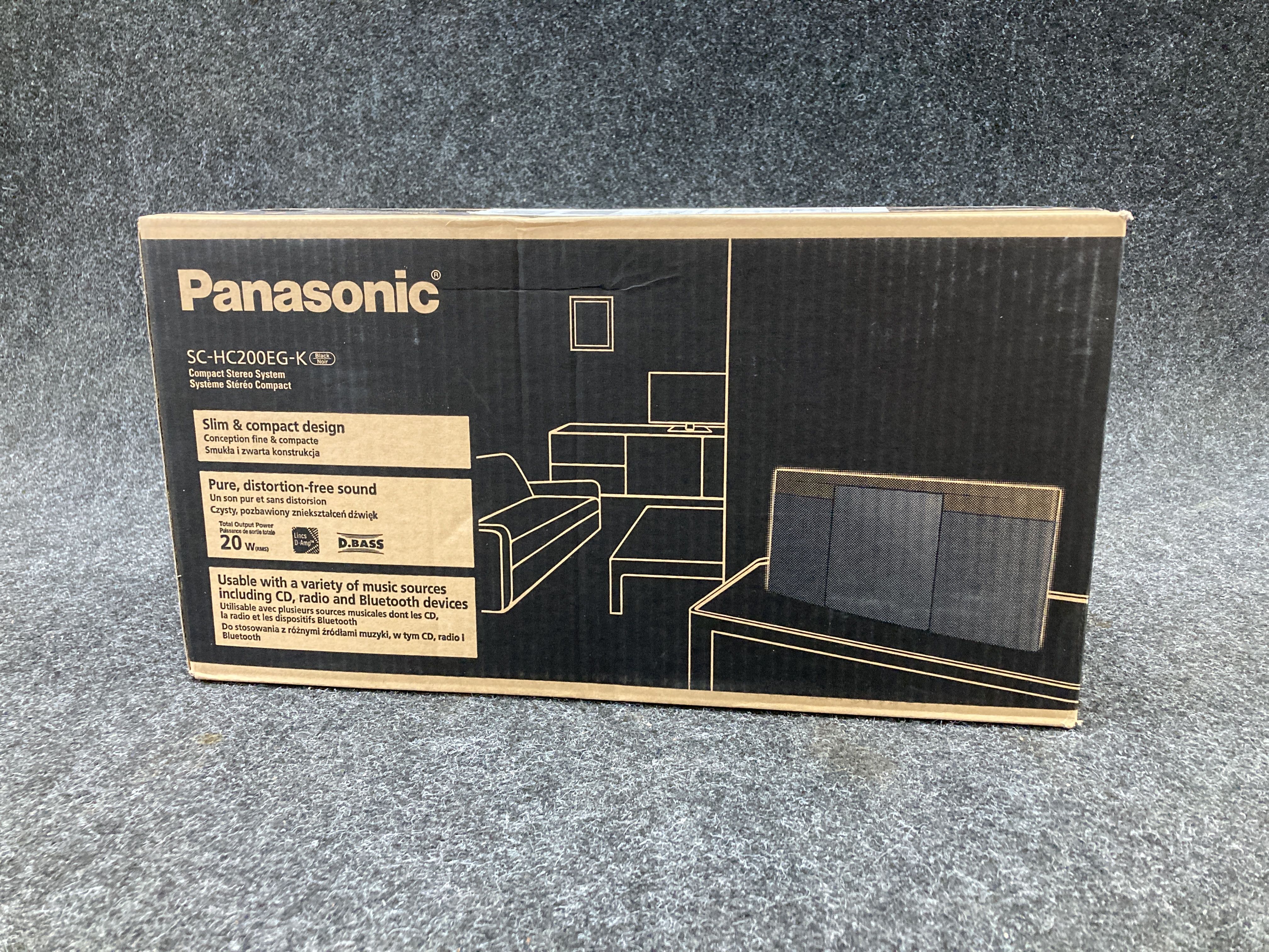 Mikrosystem Panasonic SC-HC200EG-K 2 x 10 Watt - Auktioner online ...
