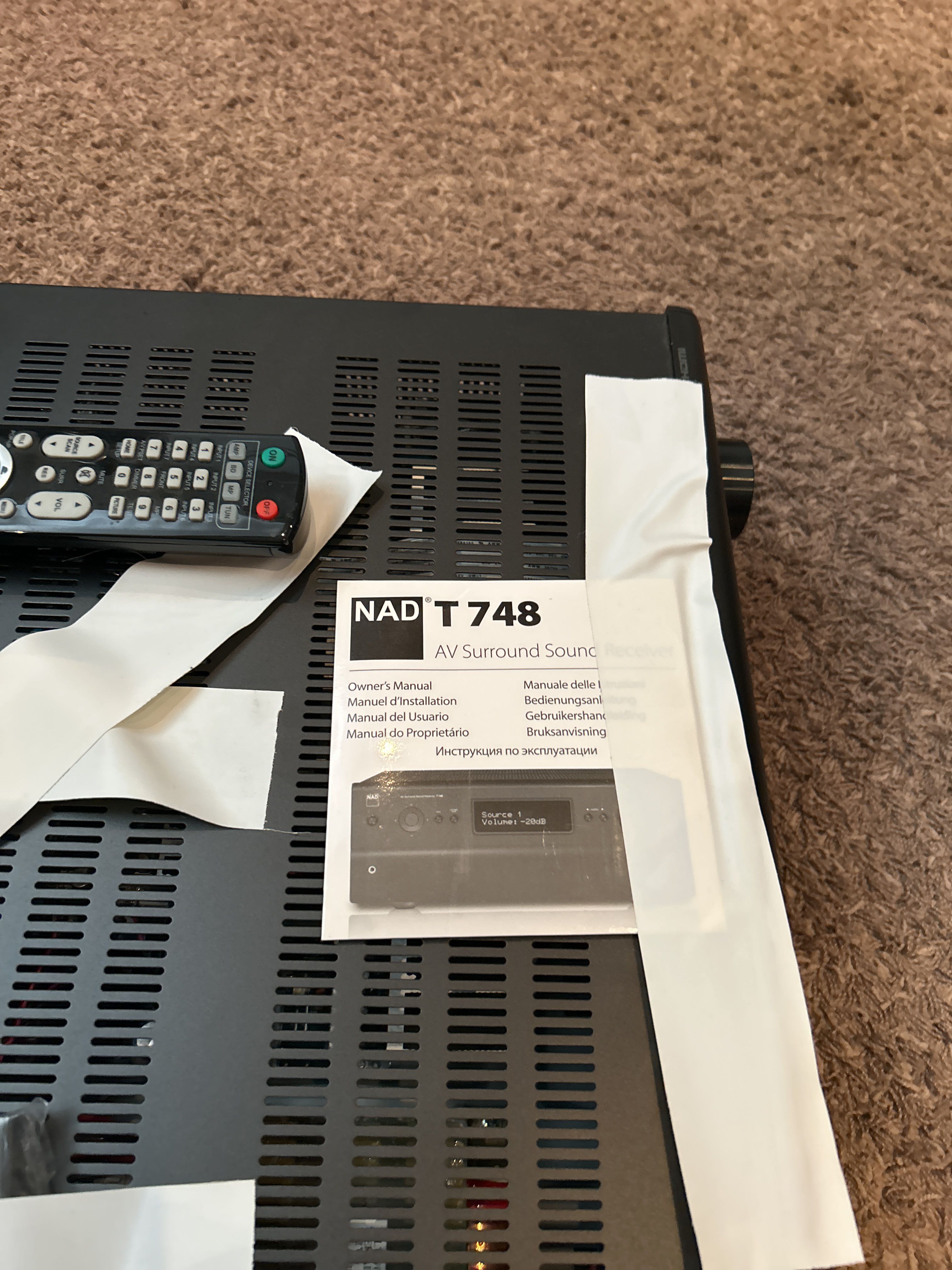 NAD T 748 AV Surround Sound Receiver - Auktioner online - Nätauktioner ...