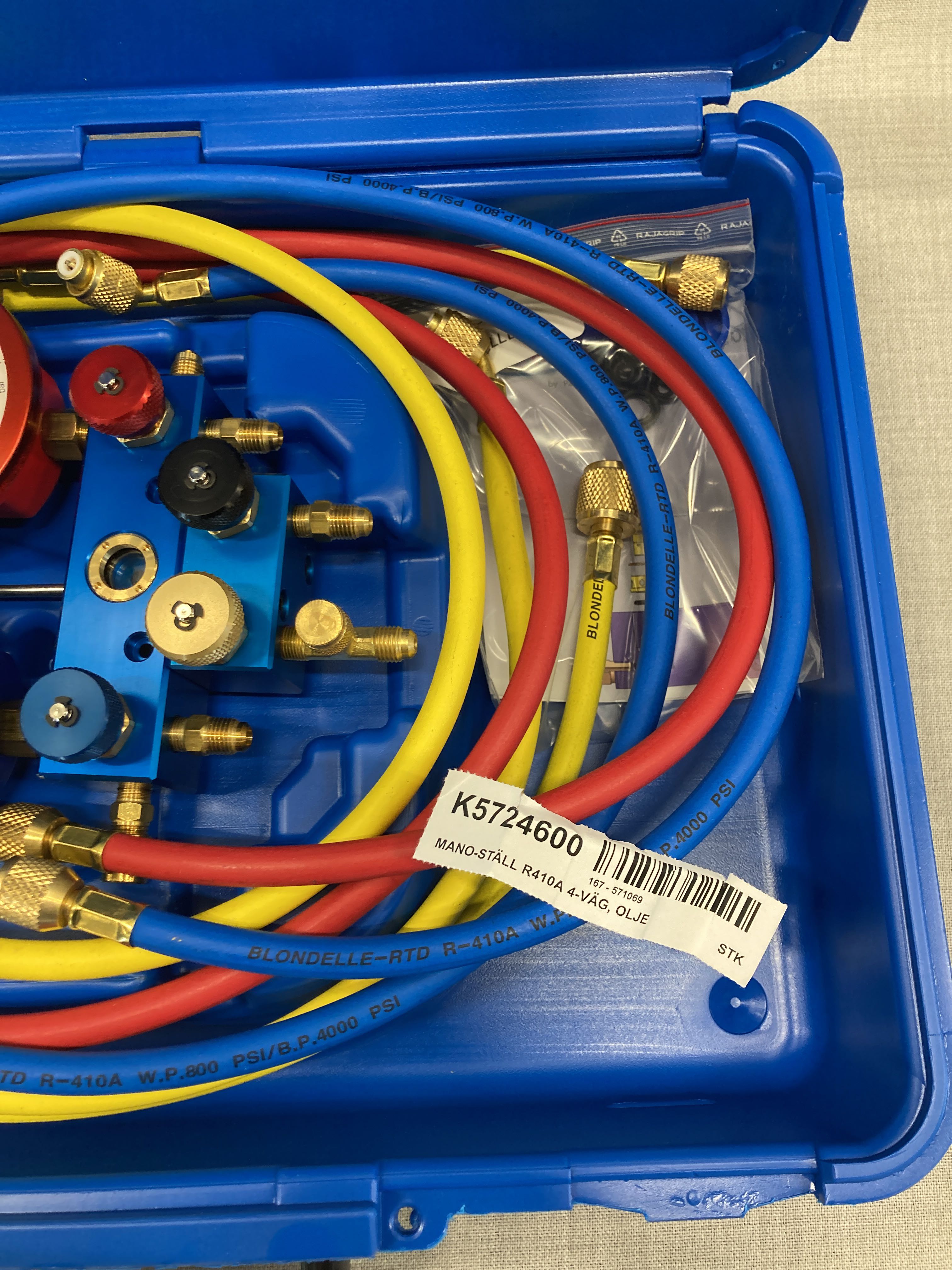 Pressure gauge stand, MANO STAND R410A 4-WAY, OIL - PS Auction - We ...