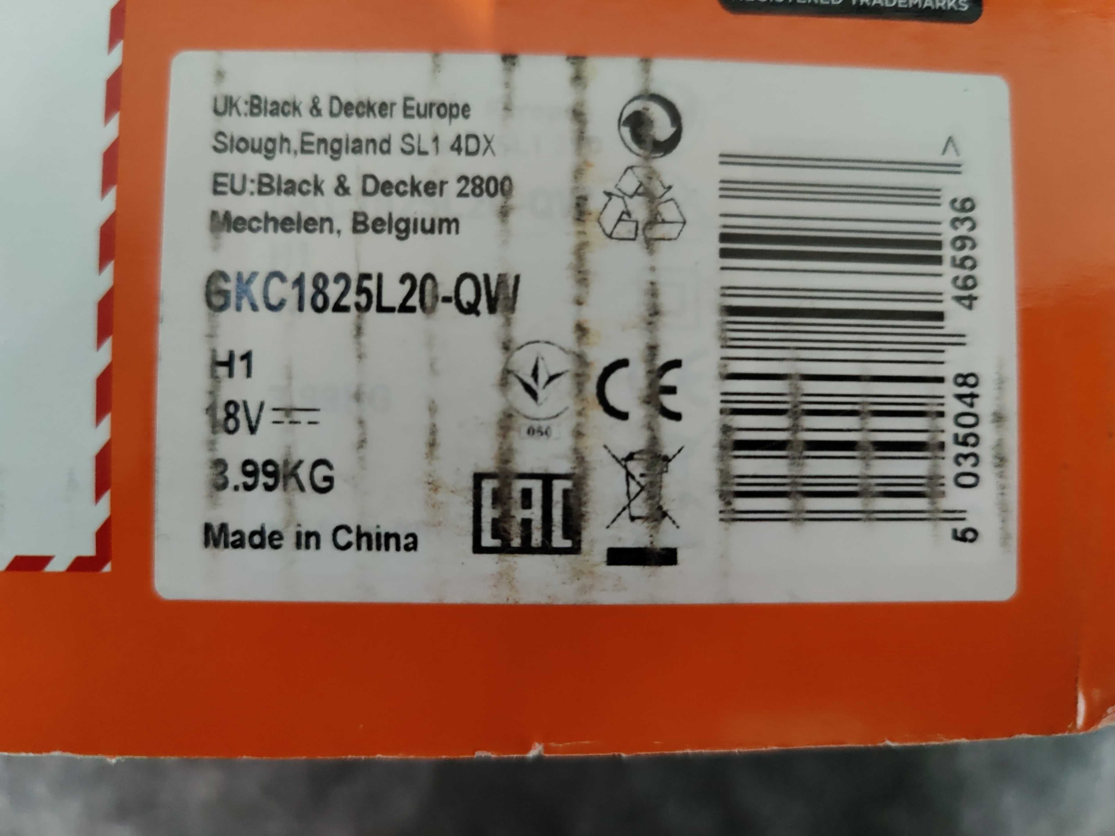 Motorsåg Black & Decker GKC1825L20-QW 18V - Auktioner online ...