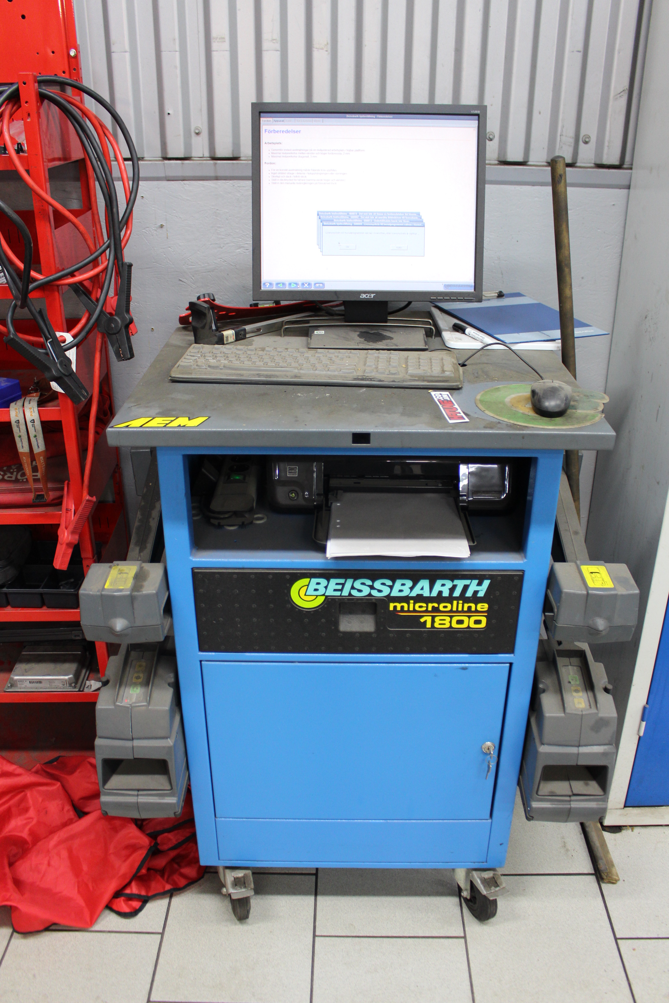Hjulinställningsmaskin Beissbarth Microline 1800 -2010 - PS Auction ...