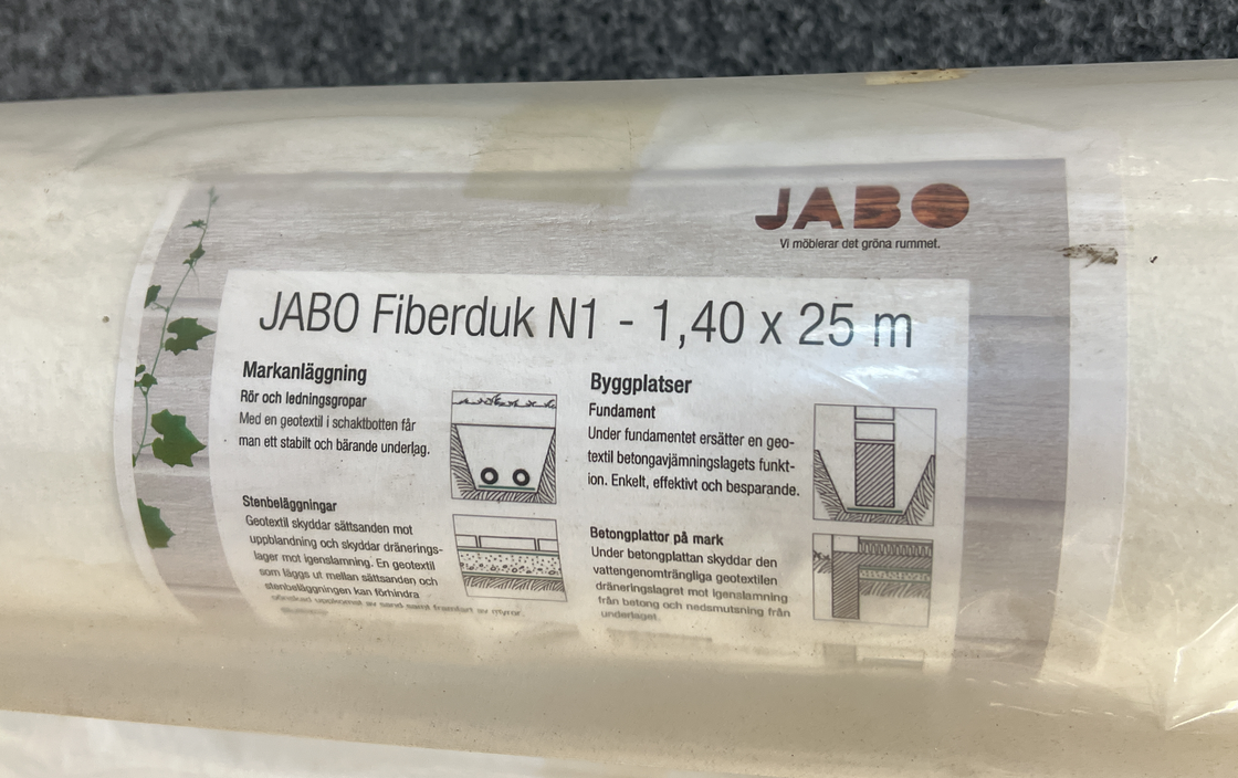 8 st Fiberduk Jabo 1,4x25 m - rullar - Auktioner online - Nätauktioner ...