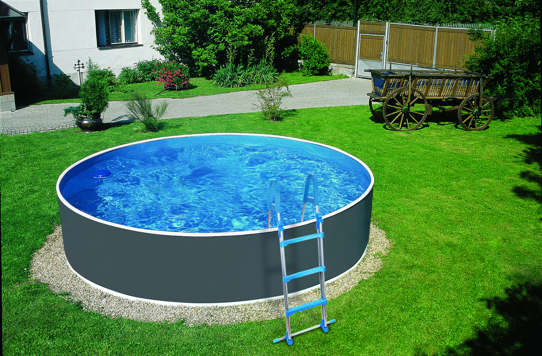 Pool Azuro 4,6x1,2m Graphit Vit - Auktioner online - Nätauktioner ...