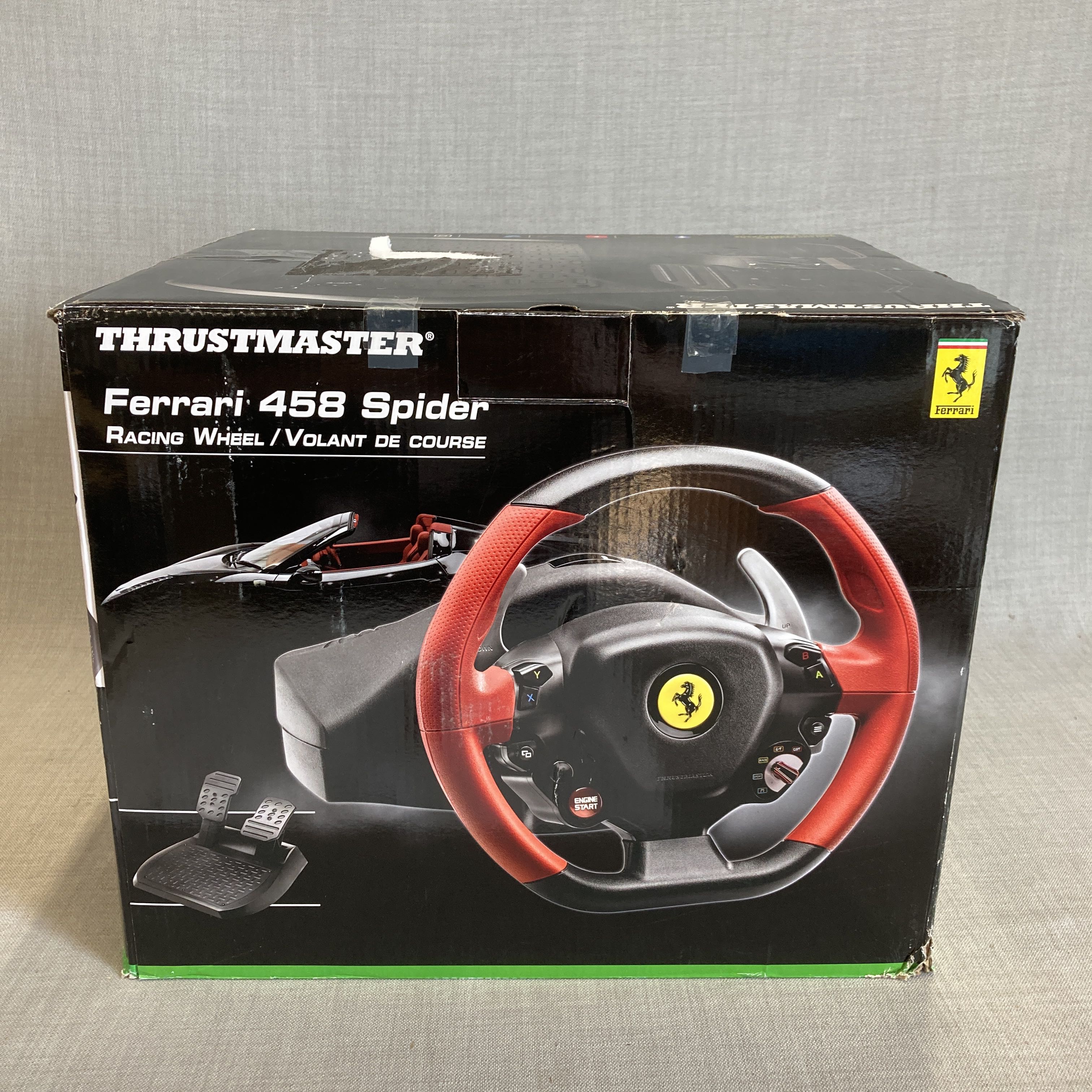 Gaming steering wheel Thrustmaster Ferrari 458 Spider Racingwheel - PS ...