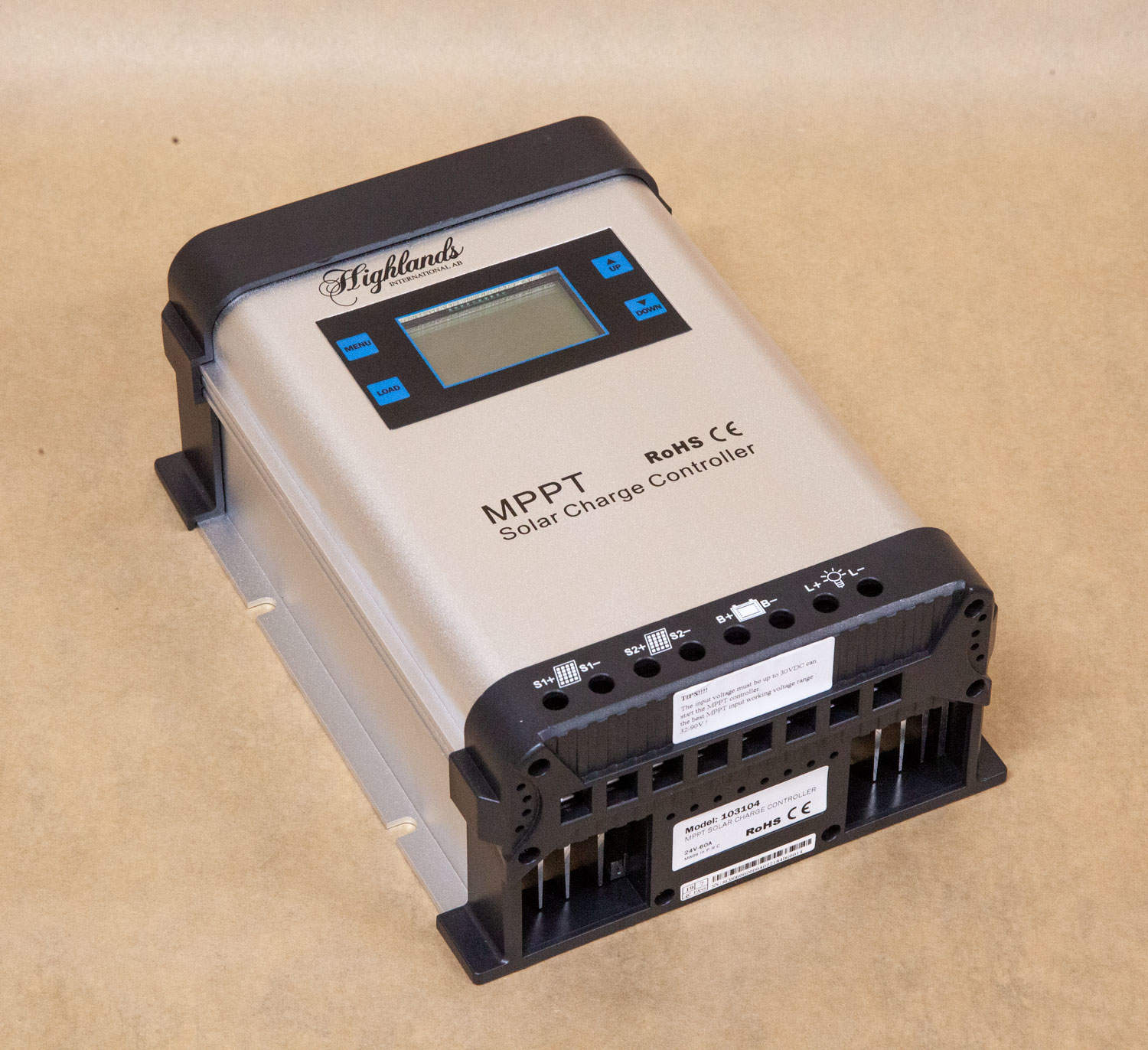 MPPT CONTROLLER 60A, with display, 24V - PS Auction - We value the ...