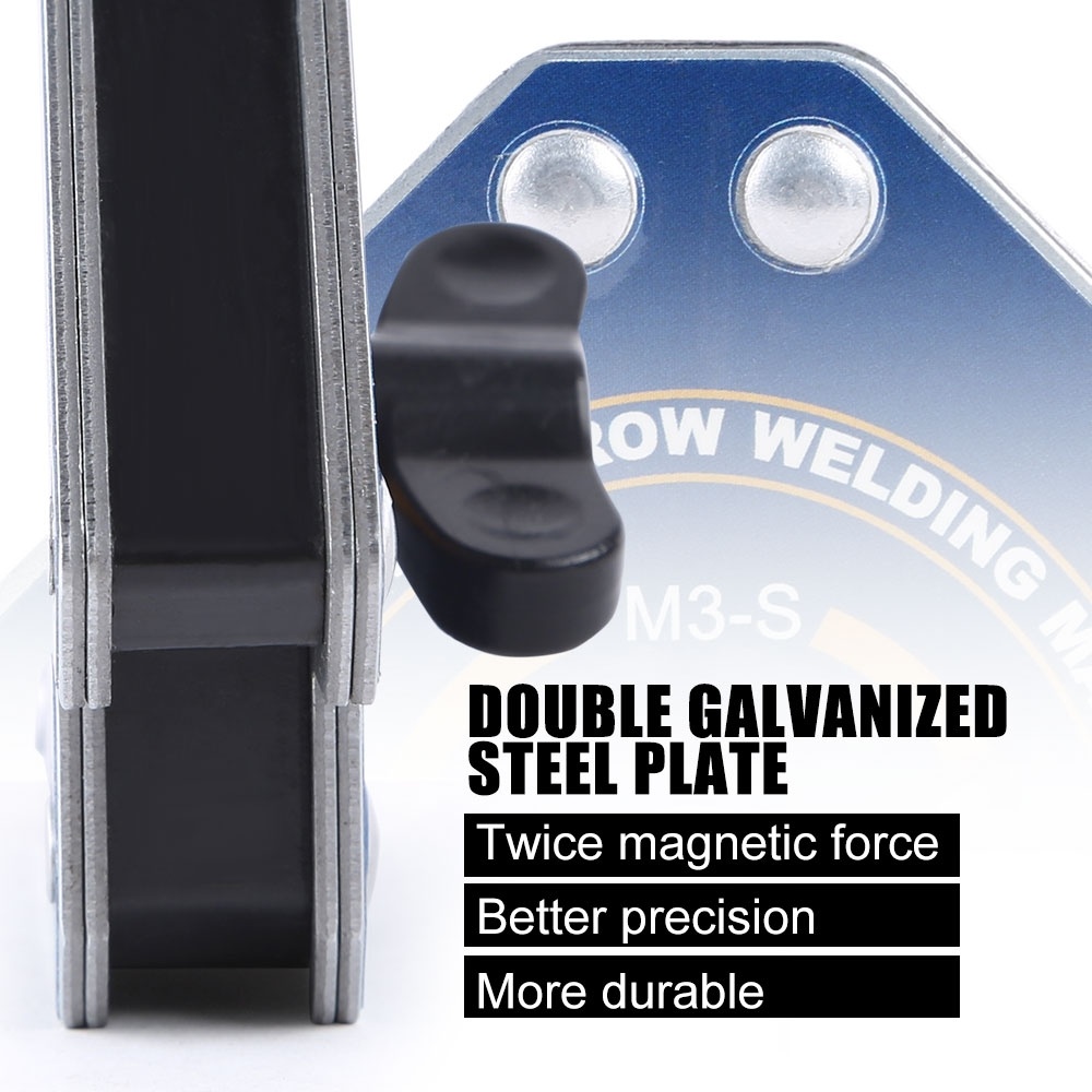 4 pcs Arrow-shaped Welding Magnets FM3-S – On/Off 20 kg 45° / 90° / 135° - Free shipping - PS ...