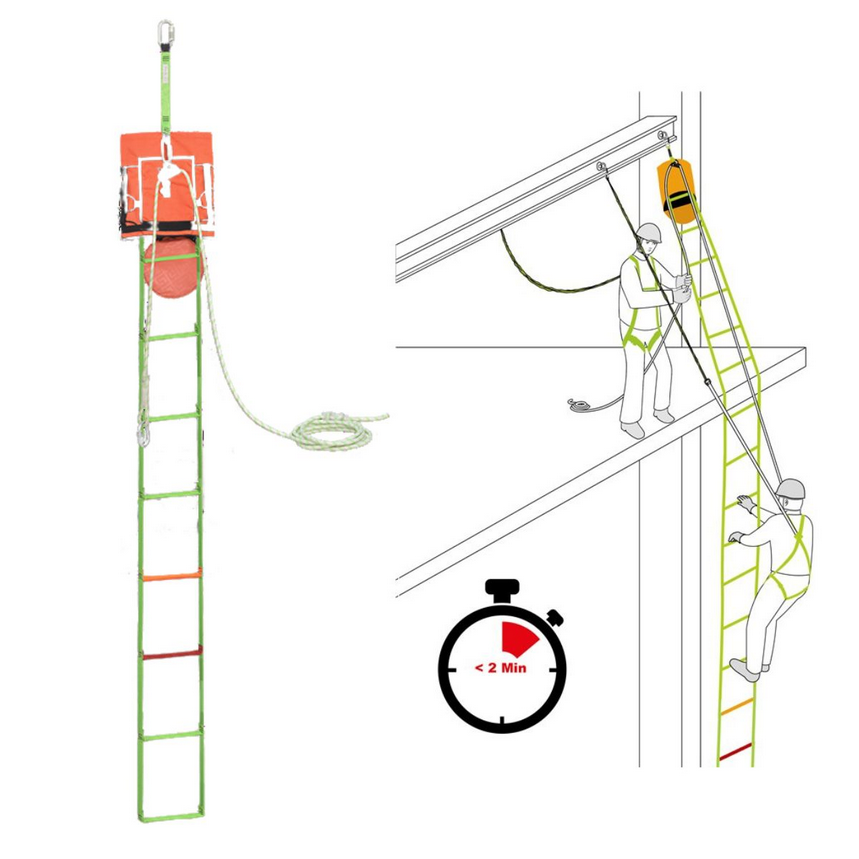 Rescue ladder 6m - Evalad Evacuation ladder - PS Auction - We value the ...