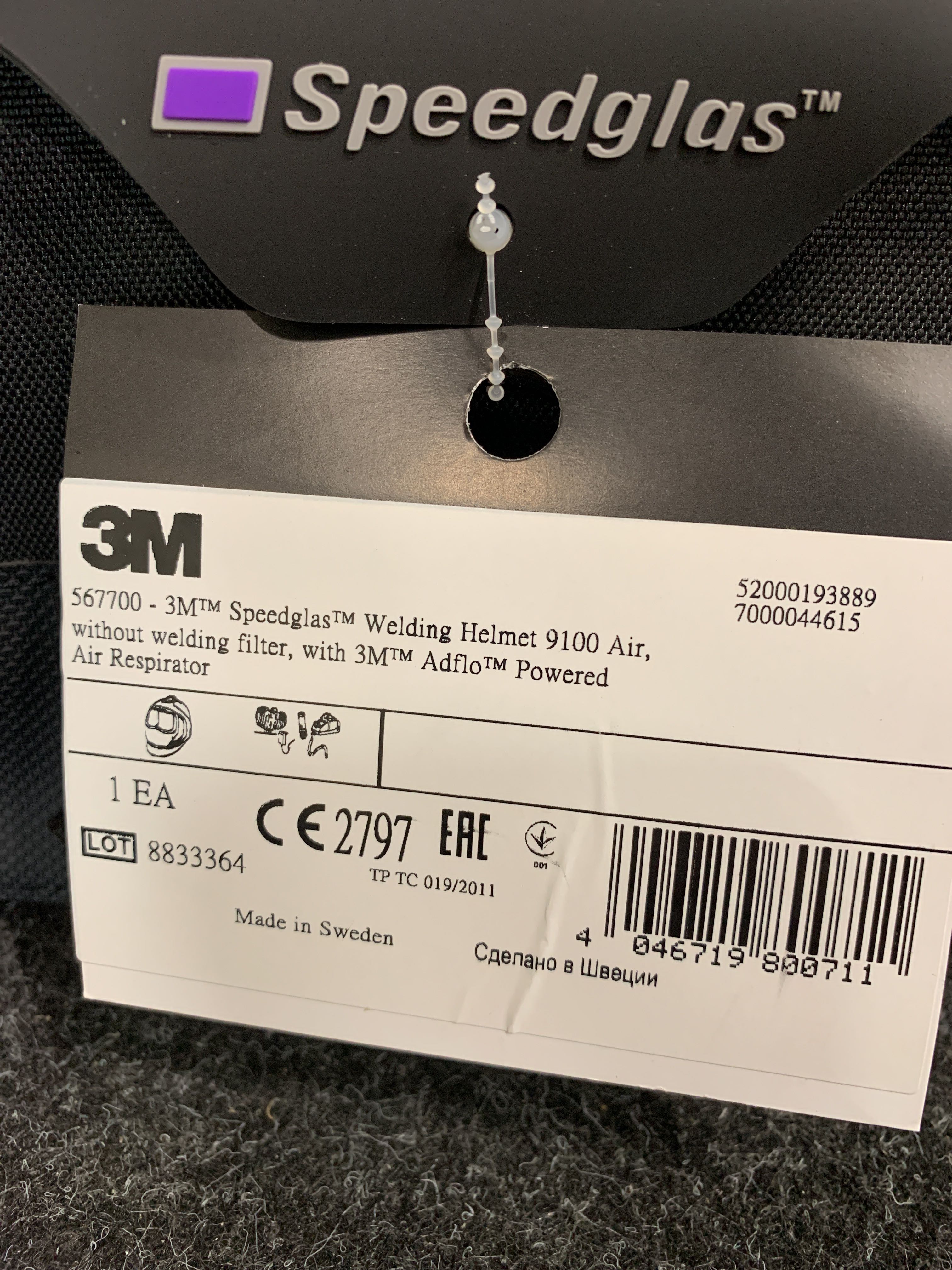 Welding helmet 3M Speedglas 9100 Air + Adflo fan unit - PS Auction - We value the future ...