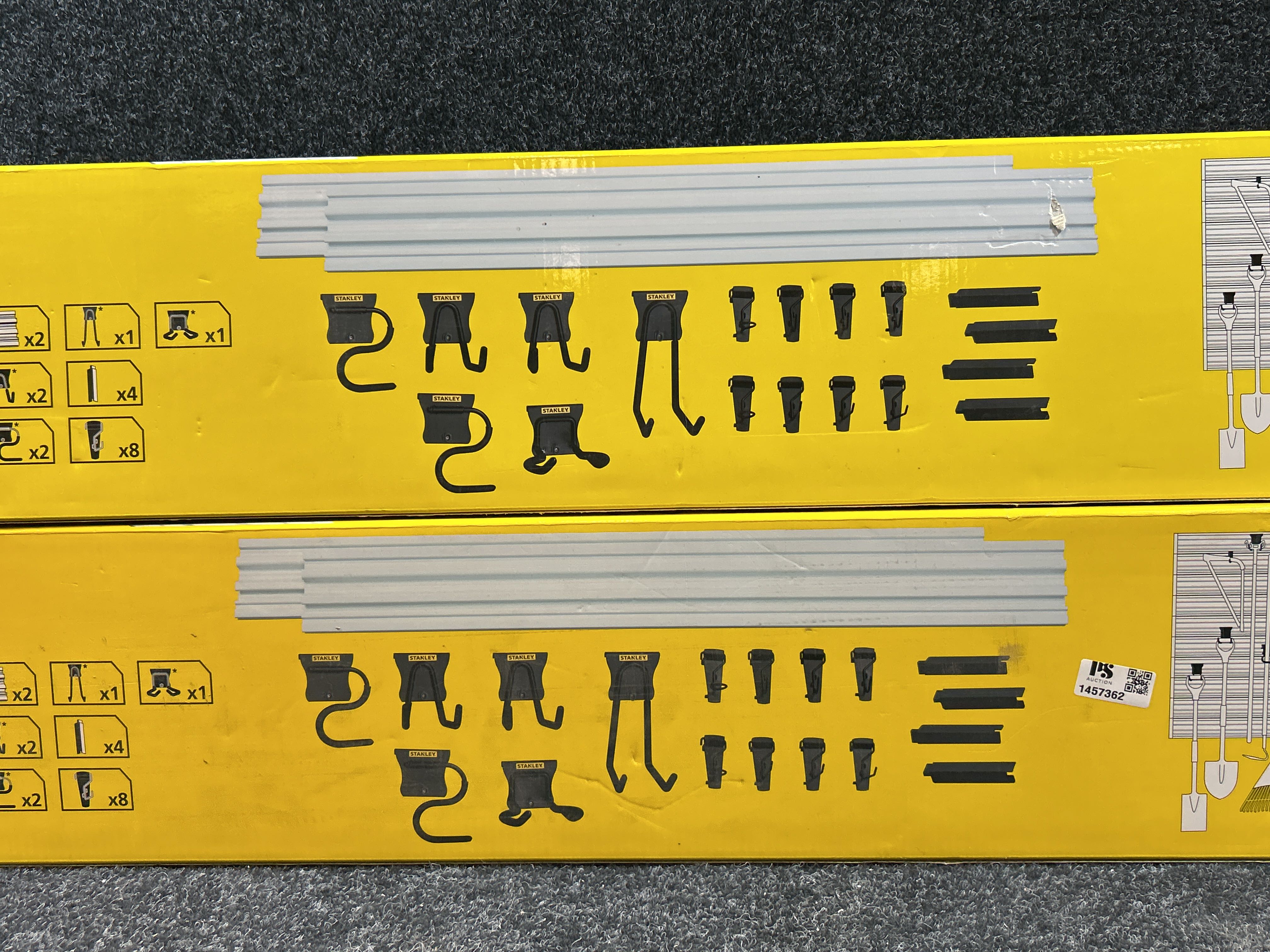 Wall storage system 2 pcs - Stanley Track Wall System - PS Auction - We ...