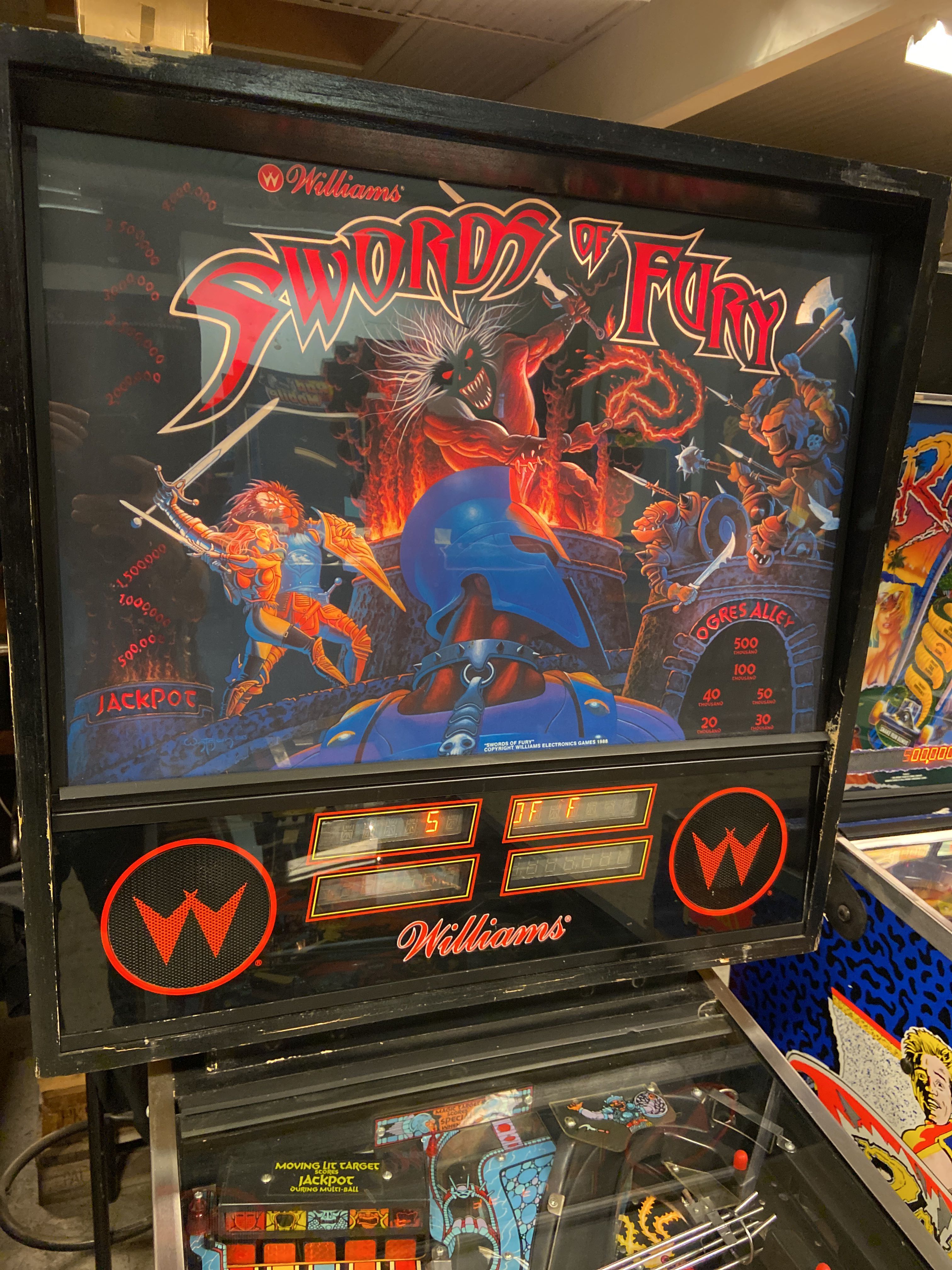 Pinball game Swords of Fury - PS Auction - We value the future ...