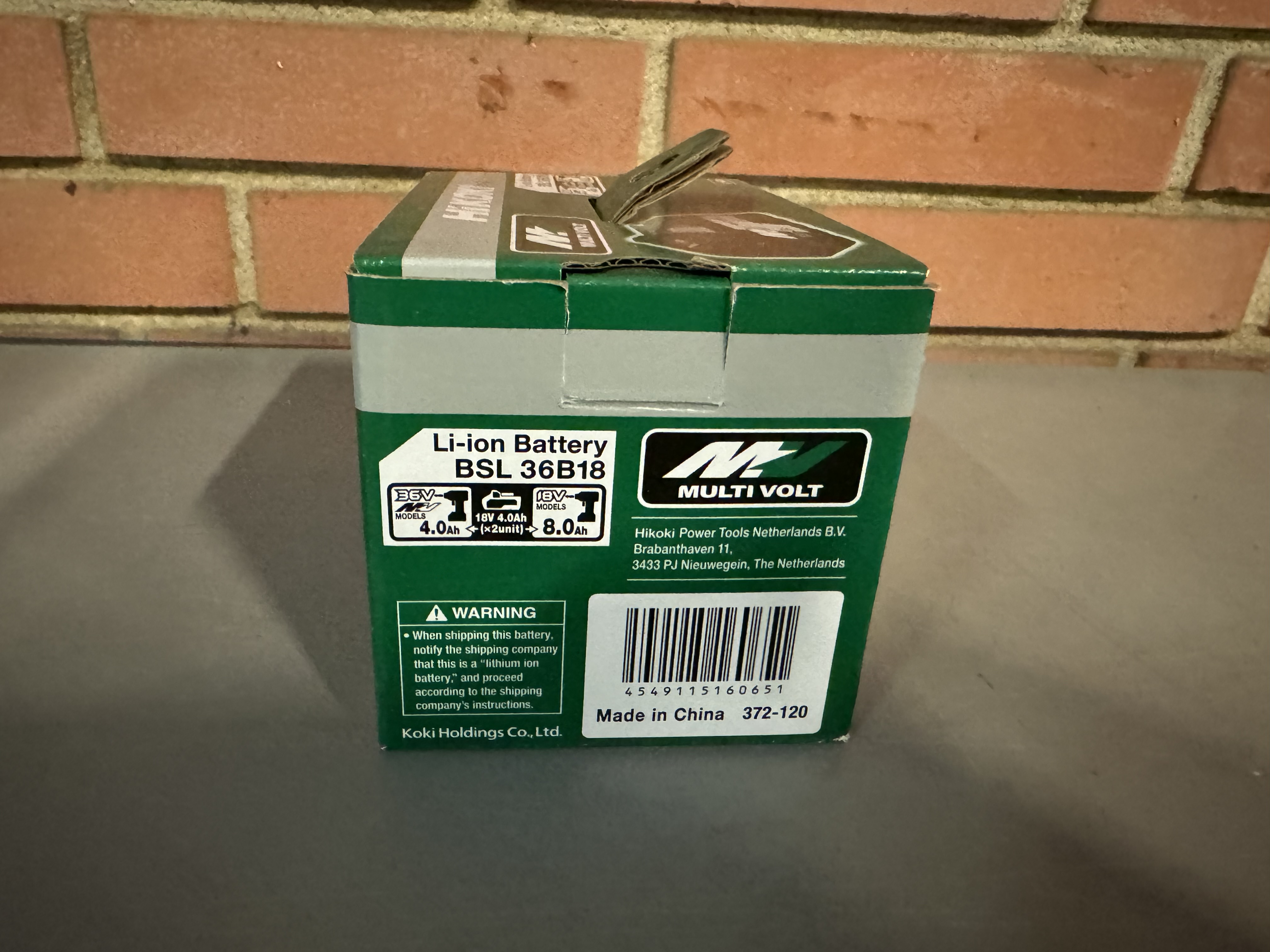 Battery HiKOKI BSL36B18 36V 4.0Ah/18V 8Ah - PS Auction - We value the ...