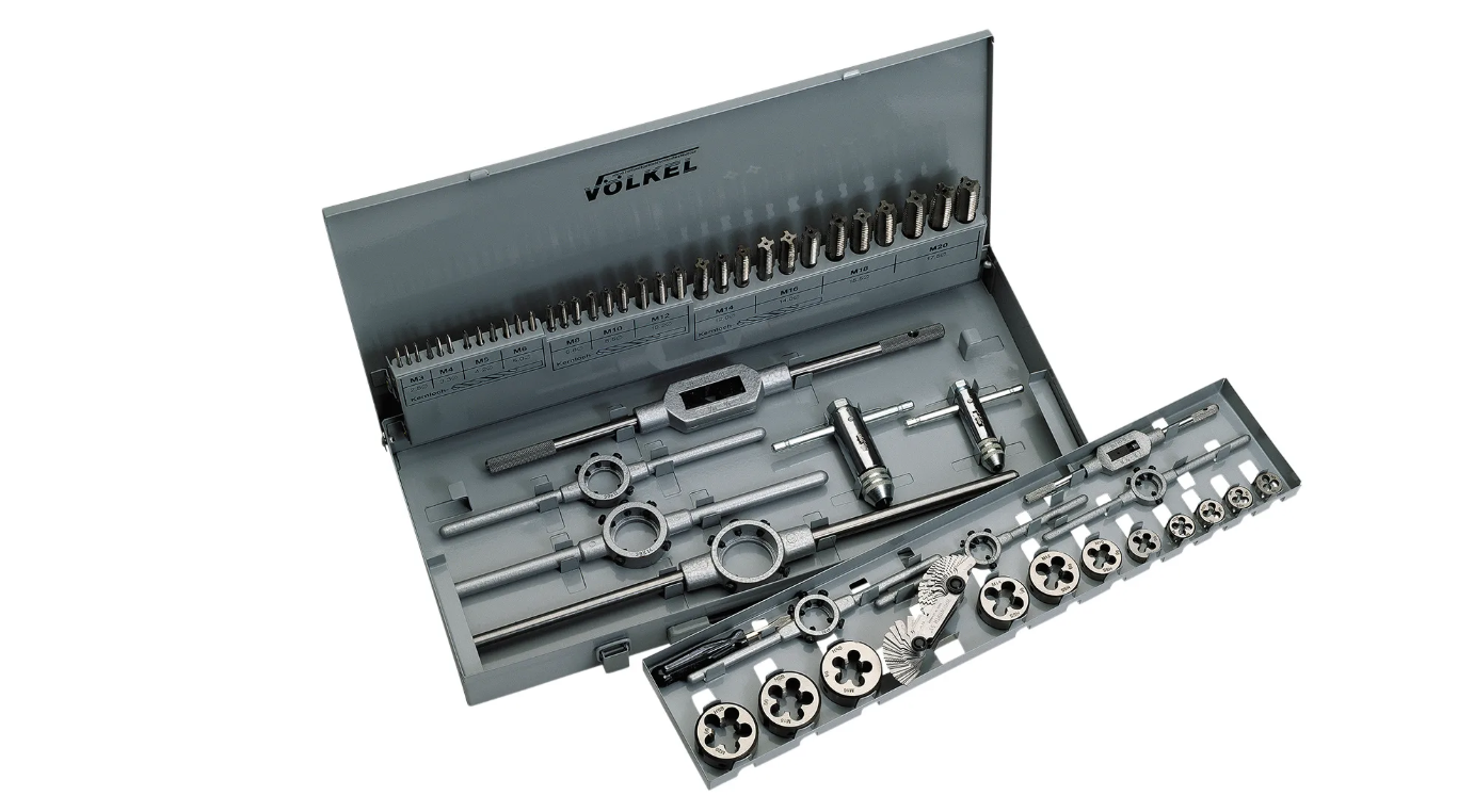 Tap and die set – Völkel, M3–M20, tool steel - PS Auction - We value ...