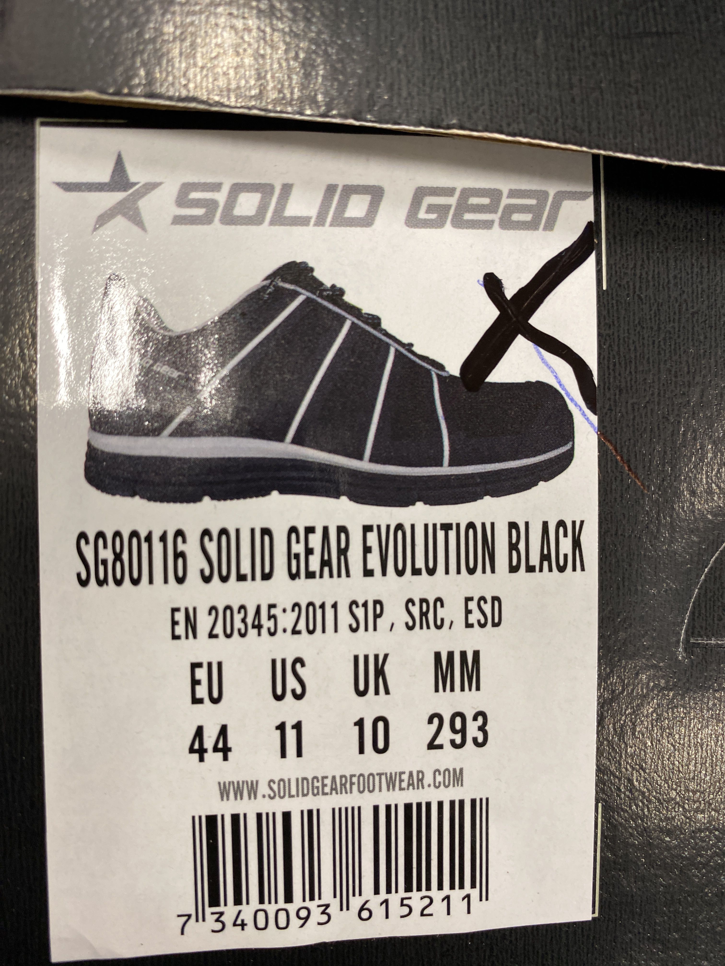 Solid Gear Evolution Black skyddsskor S1P, Svart, Strl 44 - Auktioner online - Nätauktioner ...