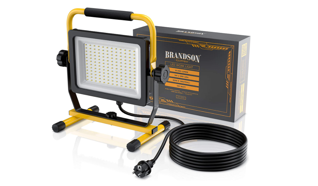 Construction headlights, Brandson 100W LED - PS Auction - We value the ...