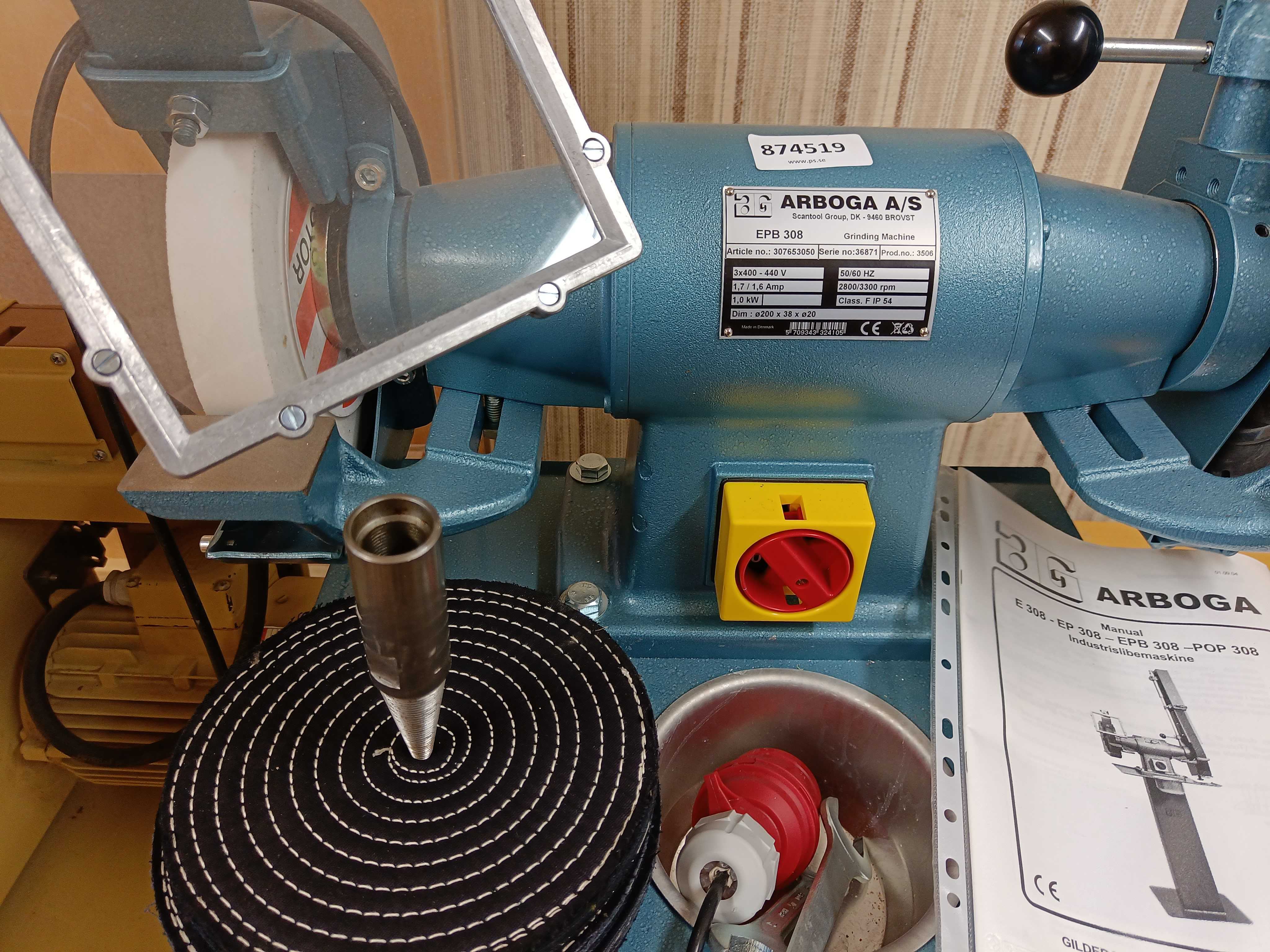Column grinding machine equipped with belt grinder - Arboga EPB 308 ...