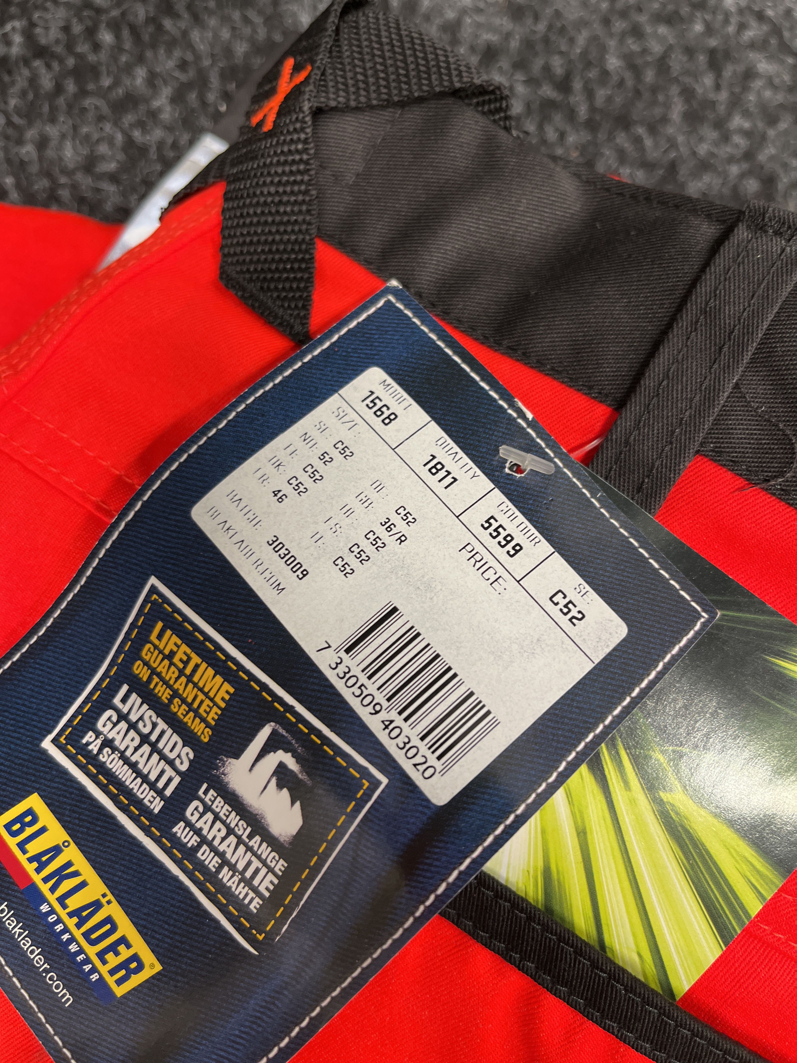 Warning pants Blåkläder 1568, Size C52 - PS Auction - We value the ...