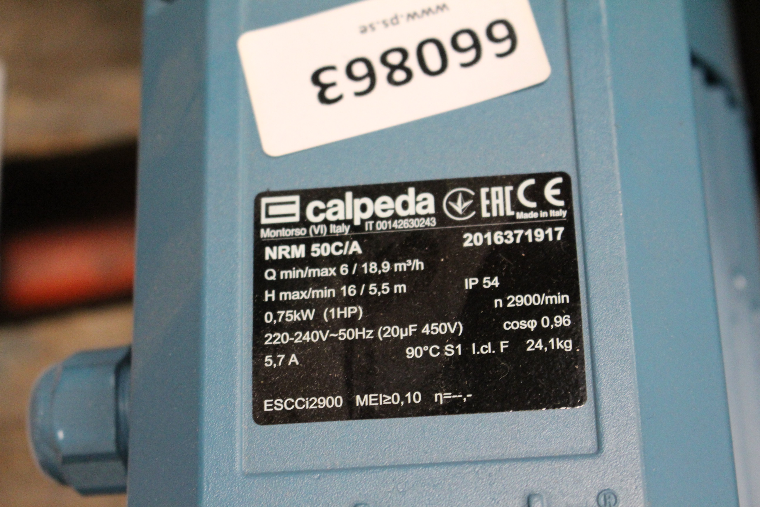 Centrifugal pump Calpeda NRM 50C / A - PS Auction - We value the future ...