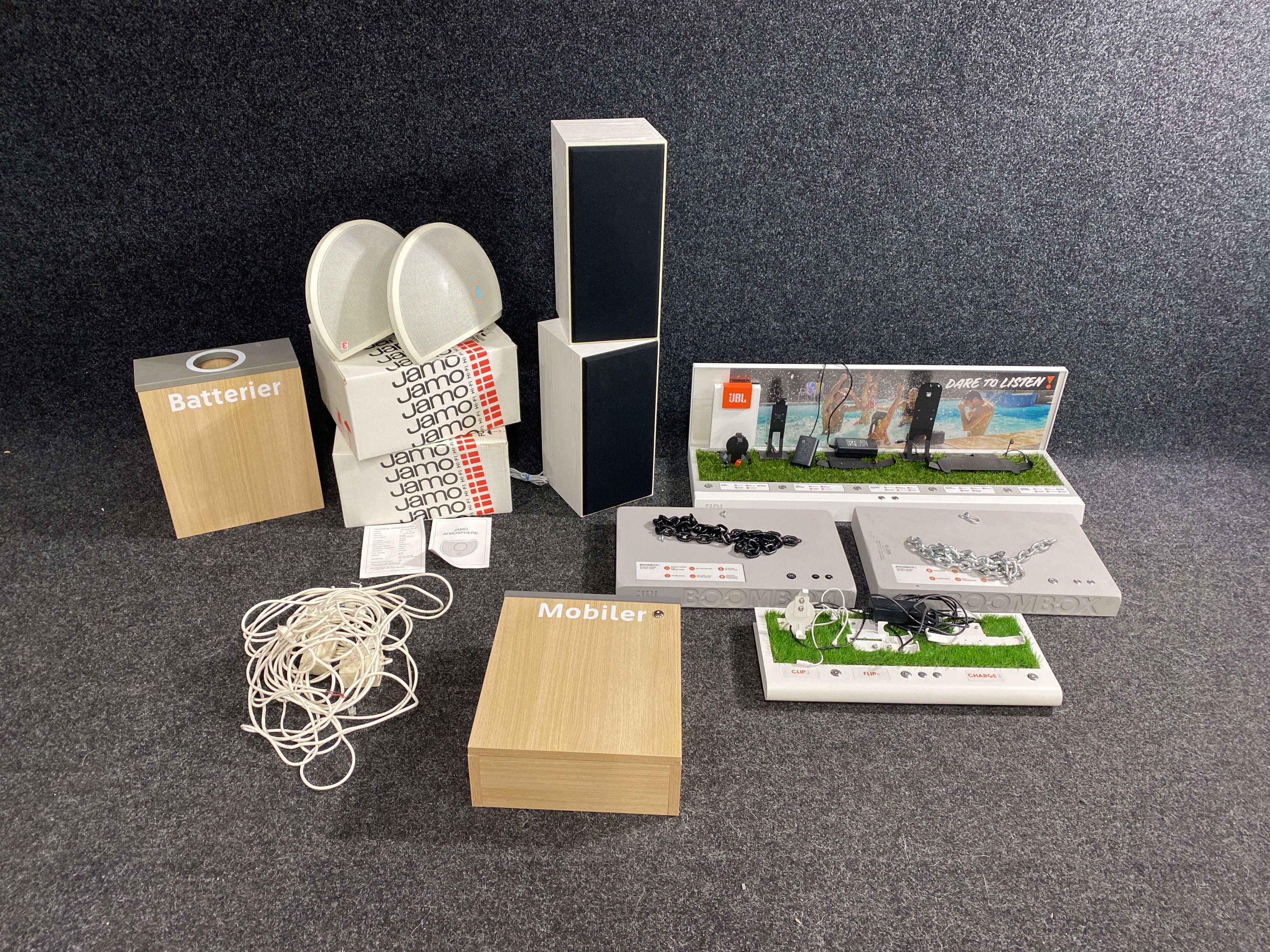 JBL store displays, Jamo speakers & wooden boxes for sorting - PS ...