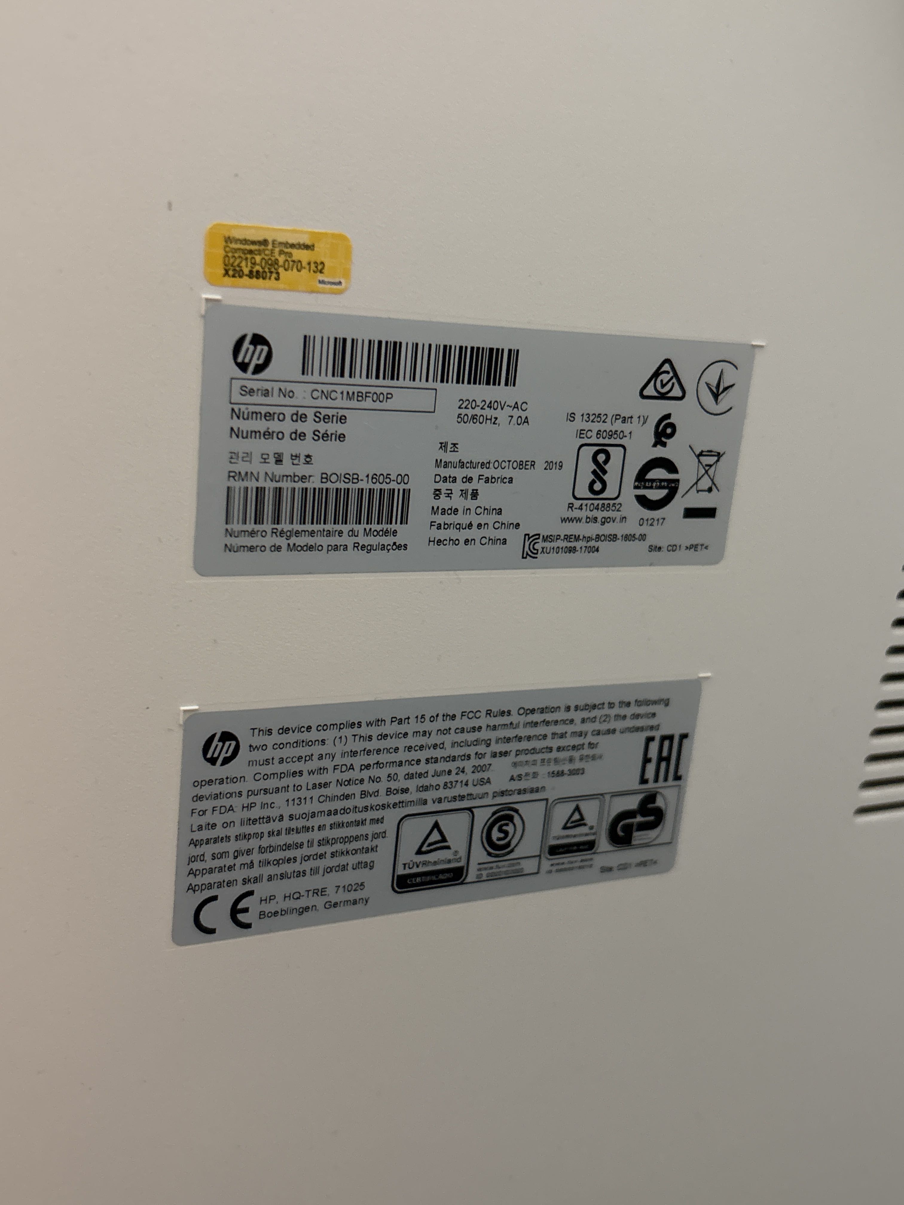 Multifunktionsskrivare, HP LaserJet Managed MFP E87640 - Auktioner ...