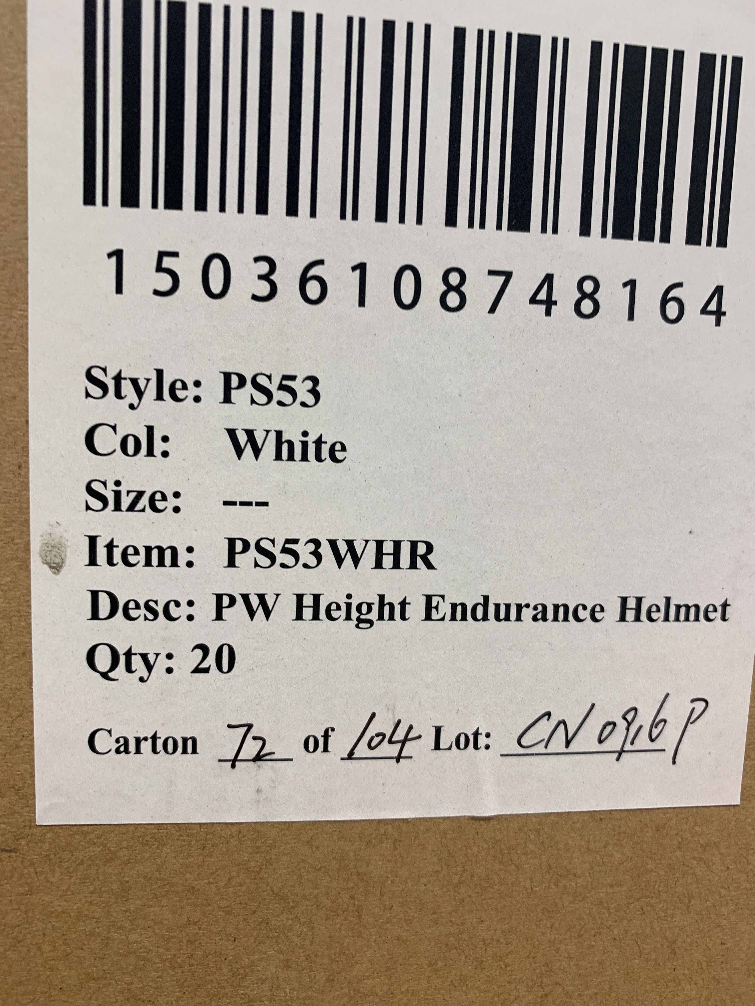 20 protective helmets Portwest PS53 - PS Auction - We value the future ...