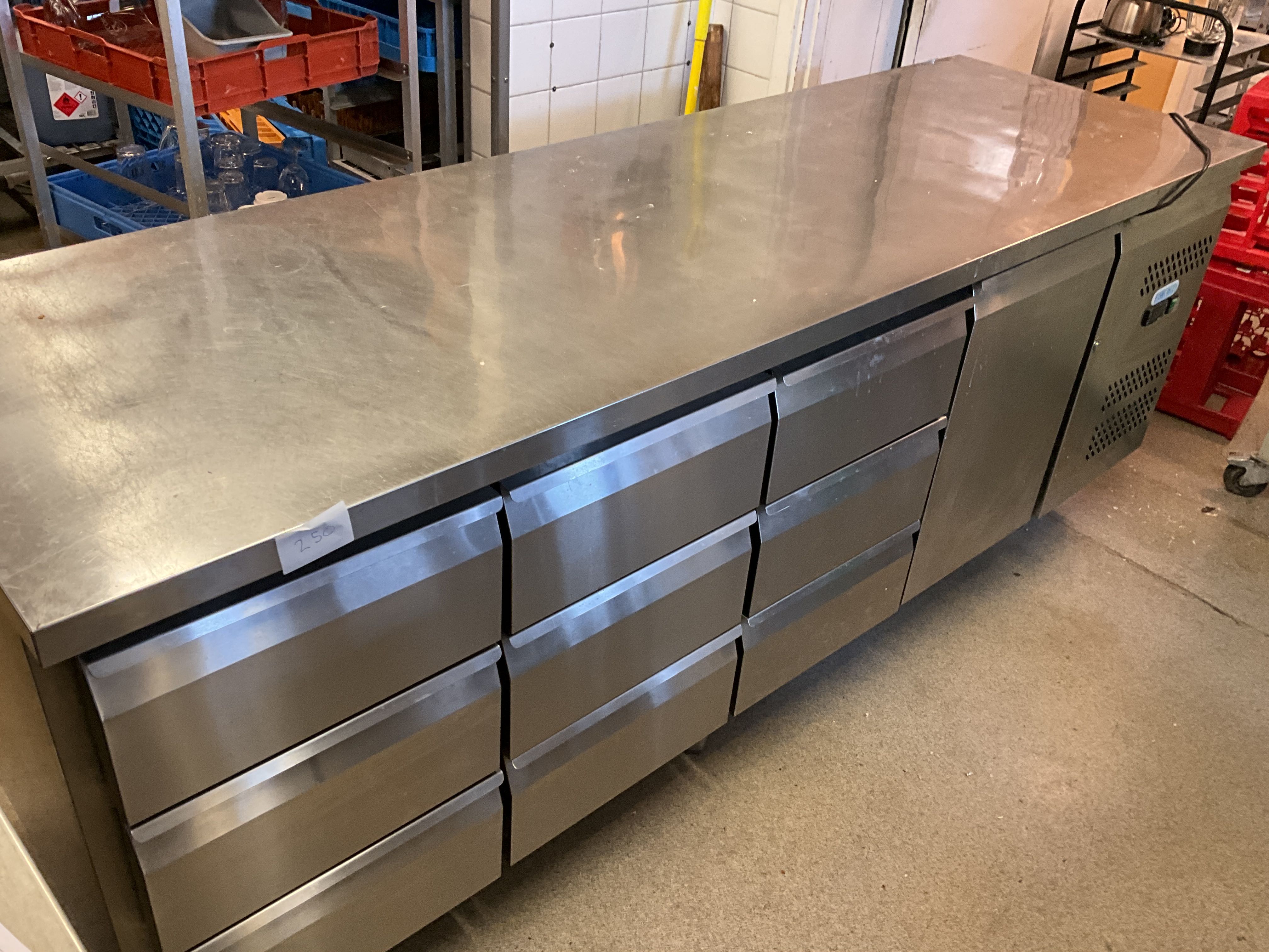 Cooling bench with 9 drawers, 1 single door - PS Auction - We value the ...