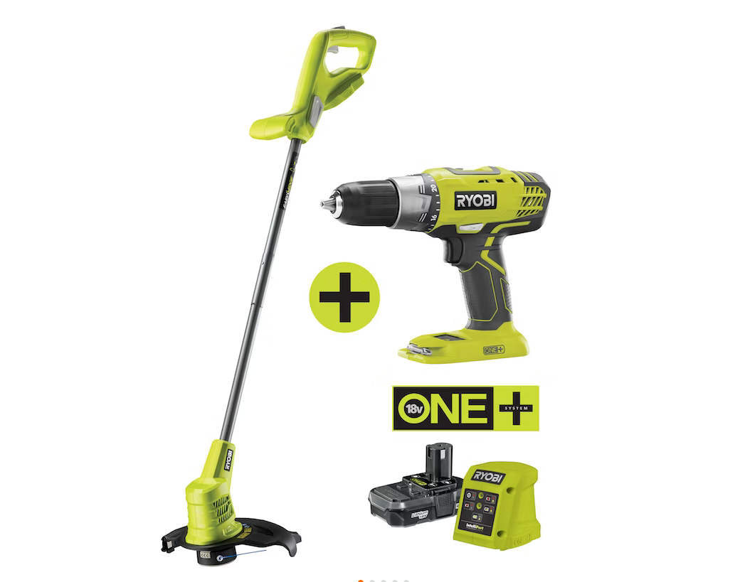Grass trimmer & screwdriver Ryobi RLT1825MDDP15S - PS Auction - We ...
