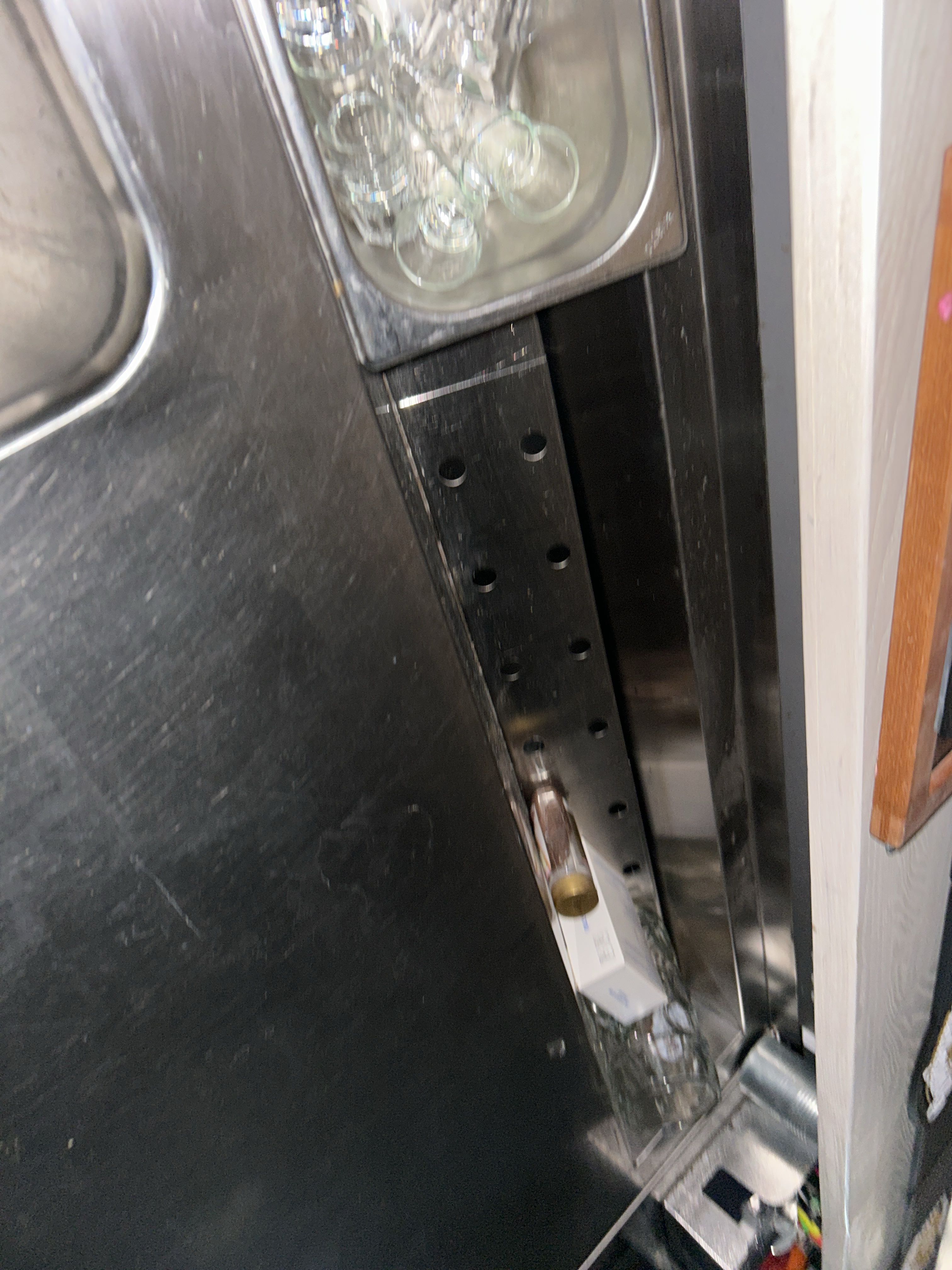 Bar counter with chute, sink and 4 drawers - Kema Blue Line - PS ...