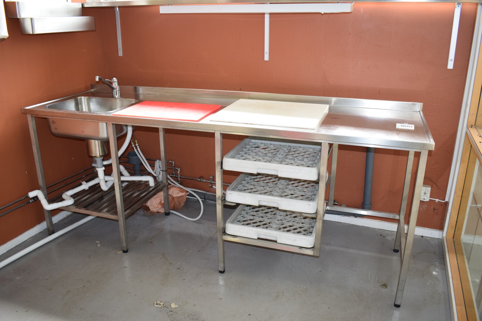 Sink, shelves and double speed rack - PS Auction - We value the future ...