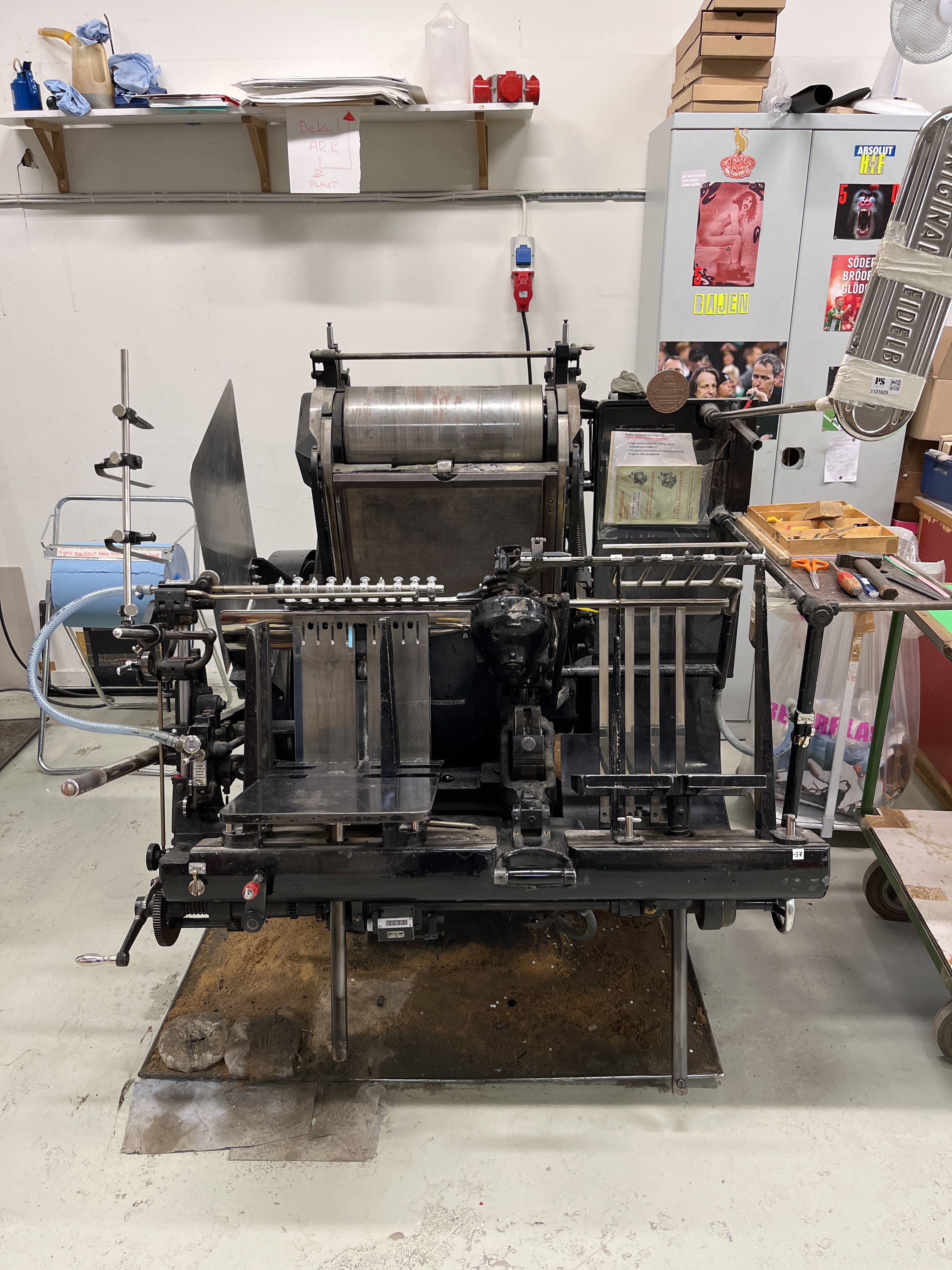 Tryckpress Heidelberg, Vinge A3 - Auktioner online - Nätauktioner ...