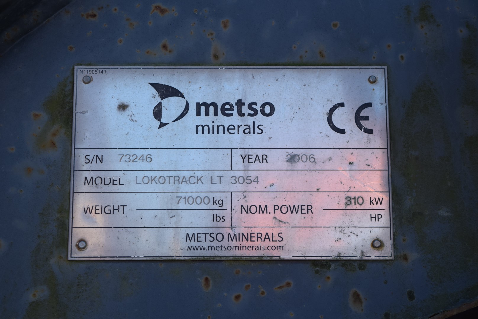 Mobile crushing plant Metso Lokotrack LT 3054 - PS Auction - We value ...
