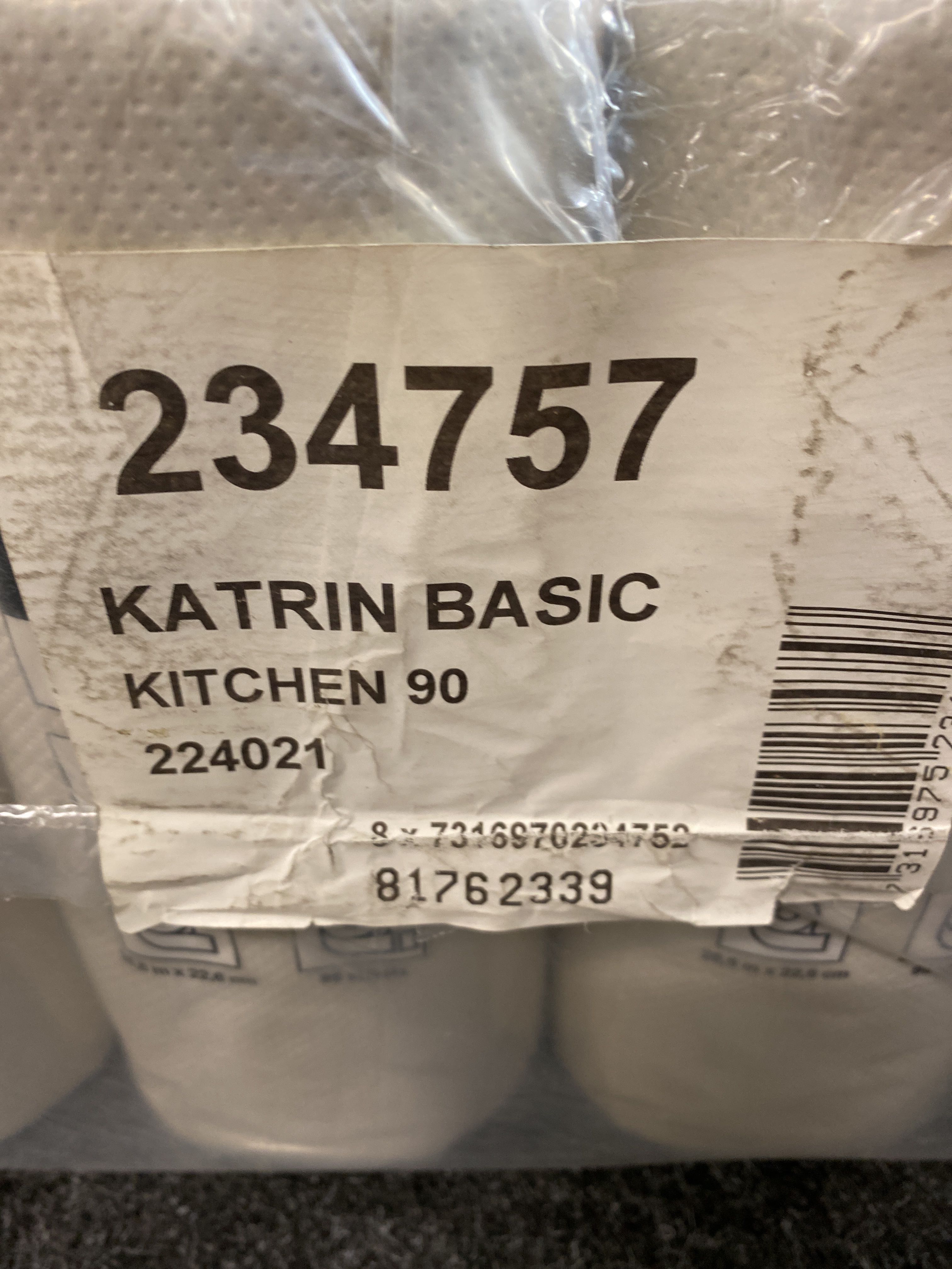 Household paper KATRIN Basic 90 sheets Natural white, 25m, 32 rolls ...