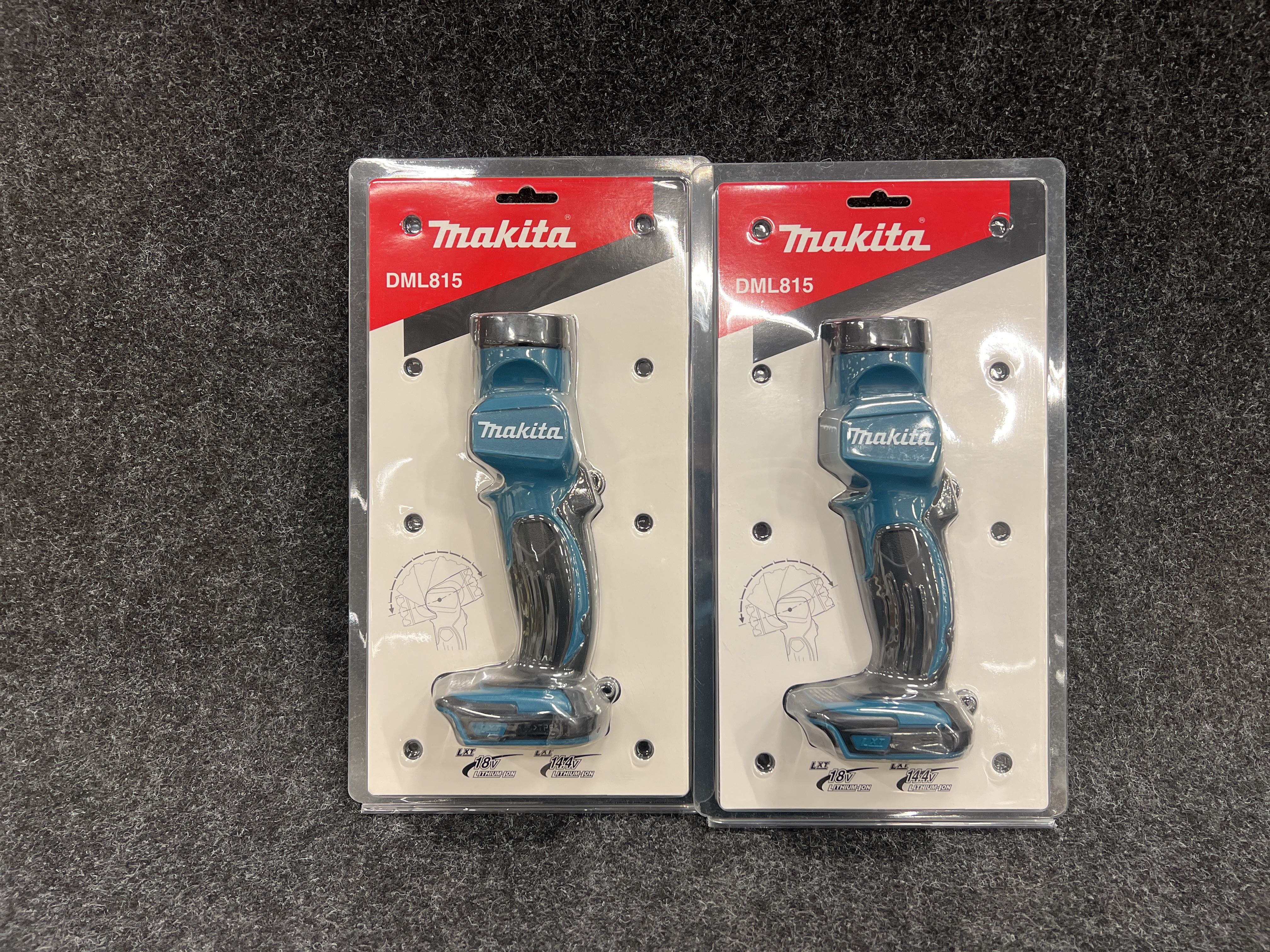 2 st bygglampor, Makita DML815 LED-lampa - Auktioner online ...