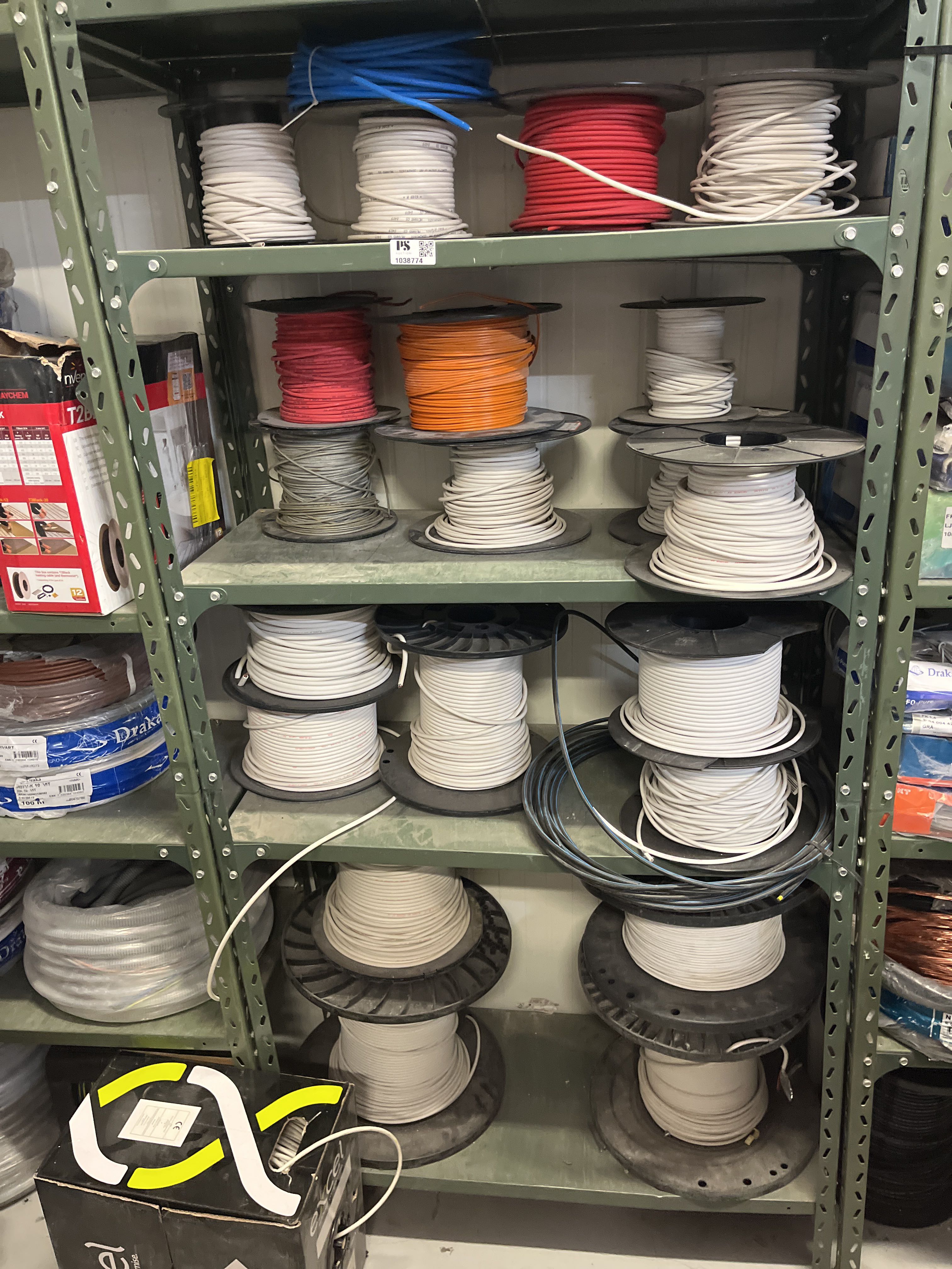 3 shelf sections with cabling - PS Auction - We value the future ...