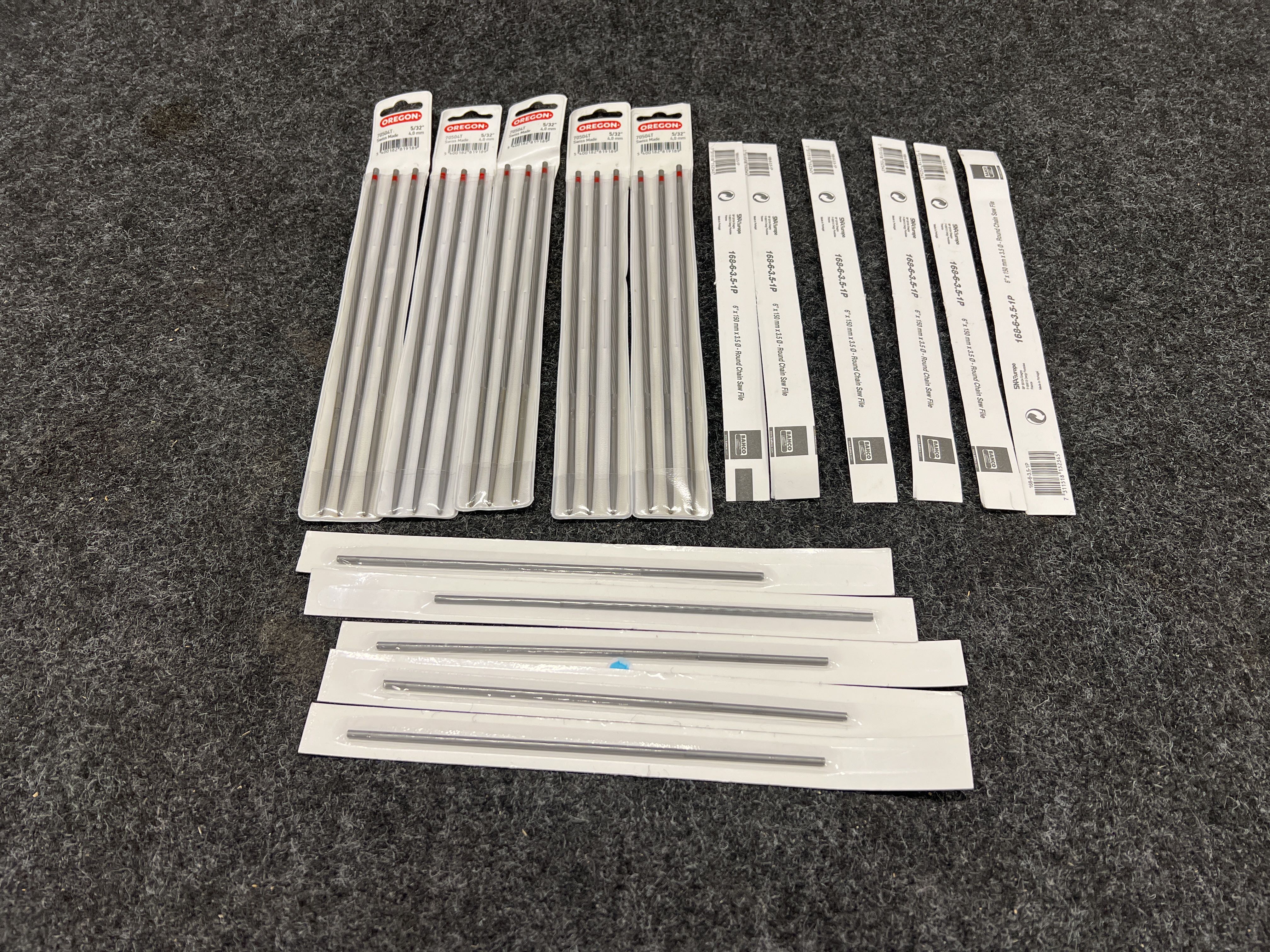 16 st förpackningar rundfil till kedjesåg, Oregon & Bacho - Auktioner ...