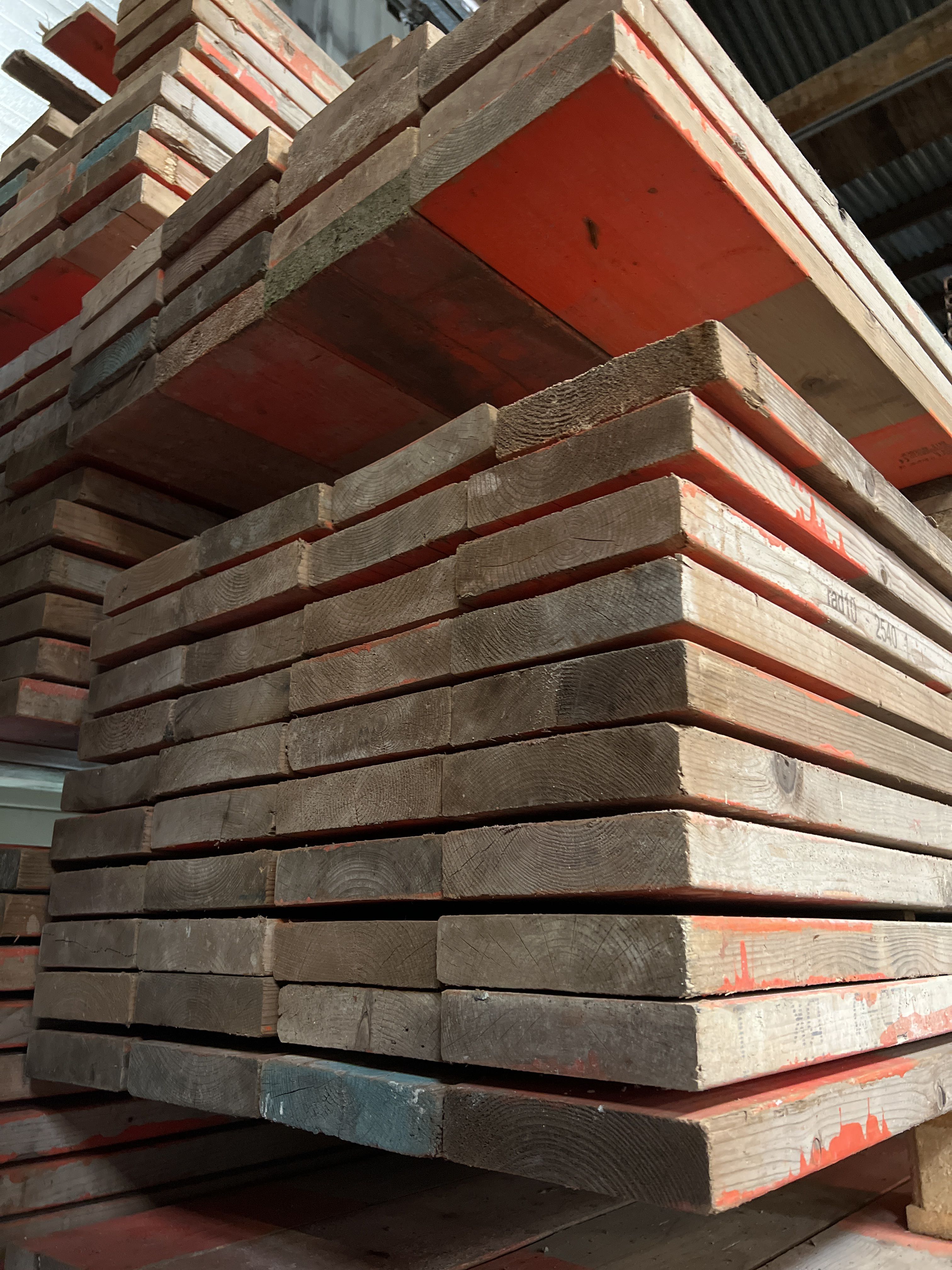Kick guards for scaffolding, approx. 90 pieces, approx. 3 meters - PS ...