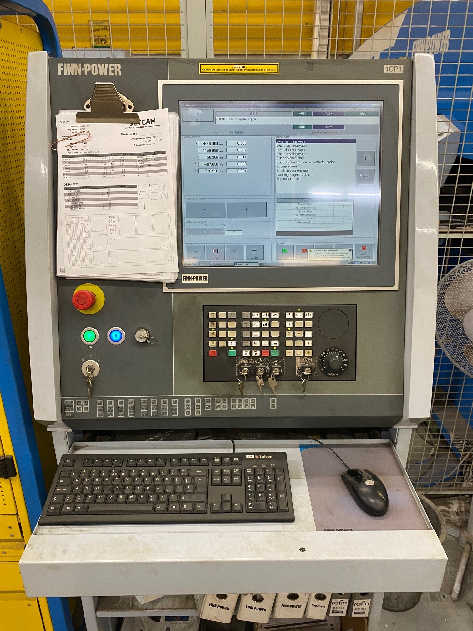 Finn-Power LP6 Laser Punching Machine 2007 - PS Auction - We value the ...