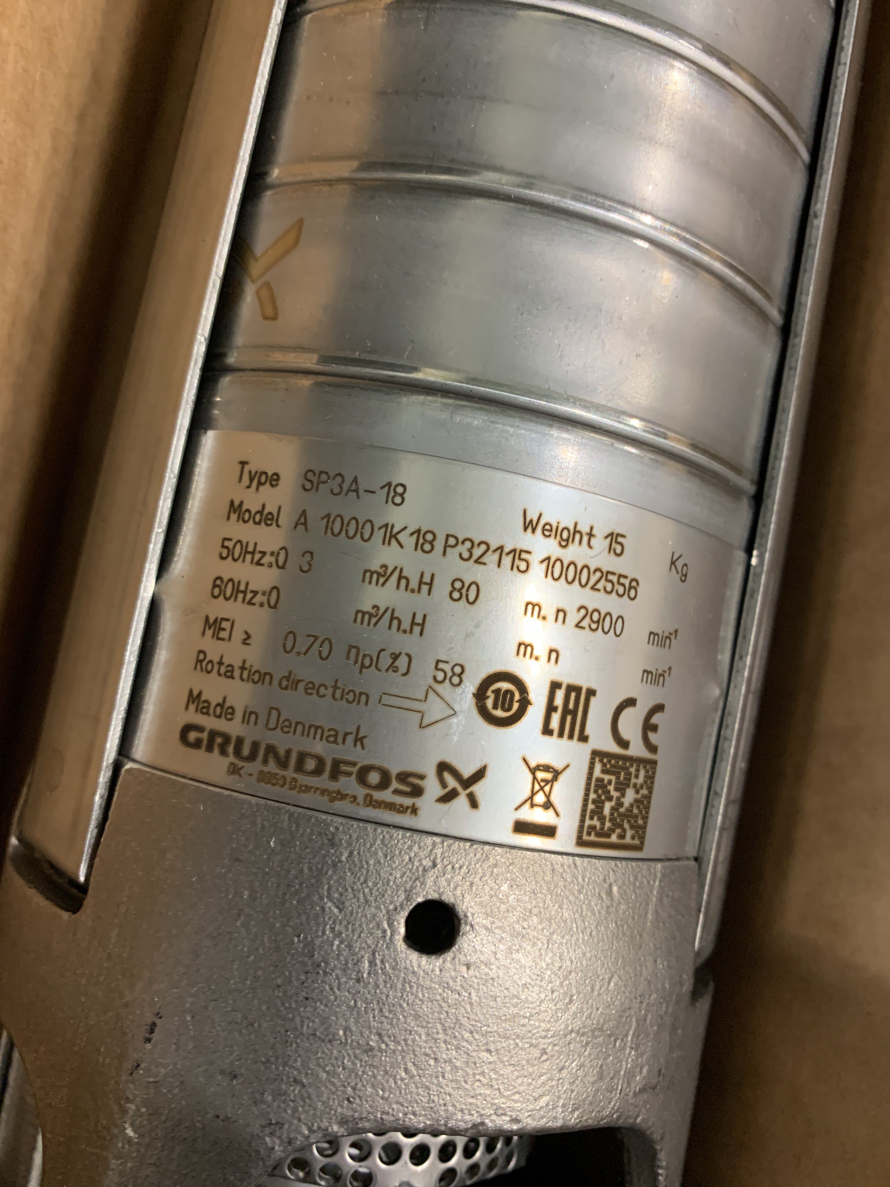 Deep well pump Grundfors MS402 (SP3A-18) - PS Auction - We value the ...