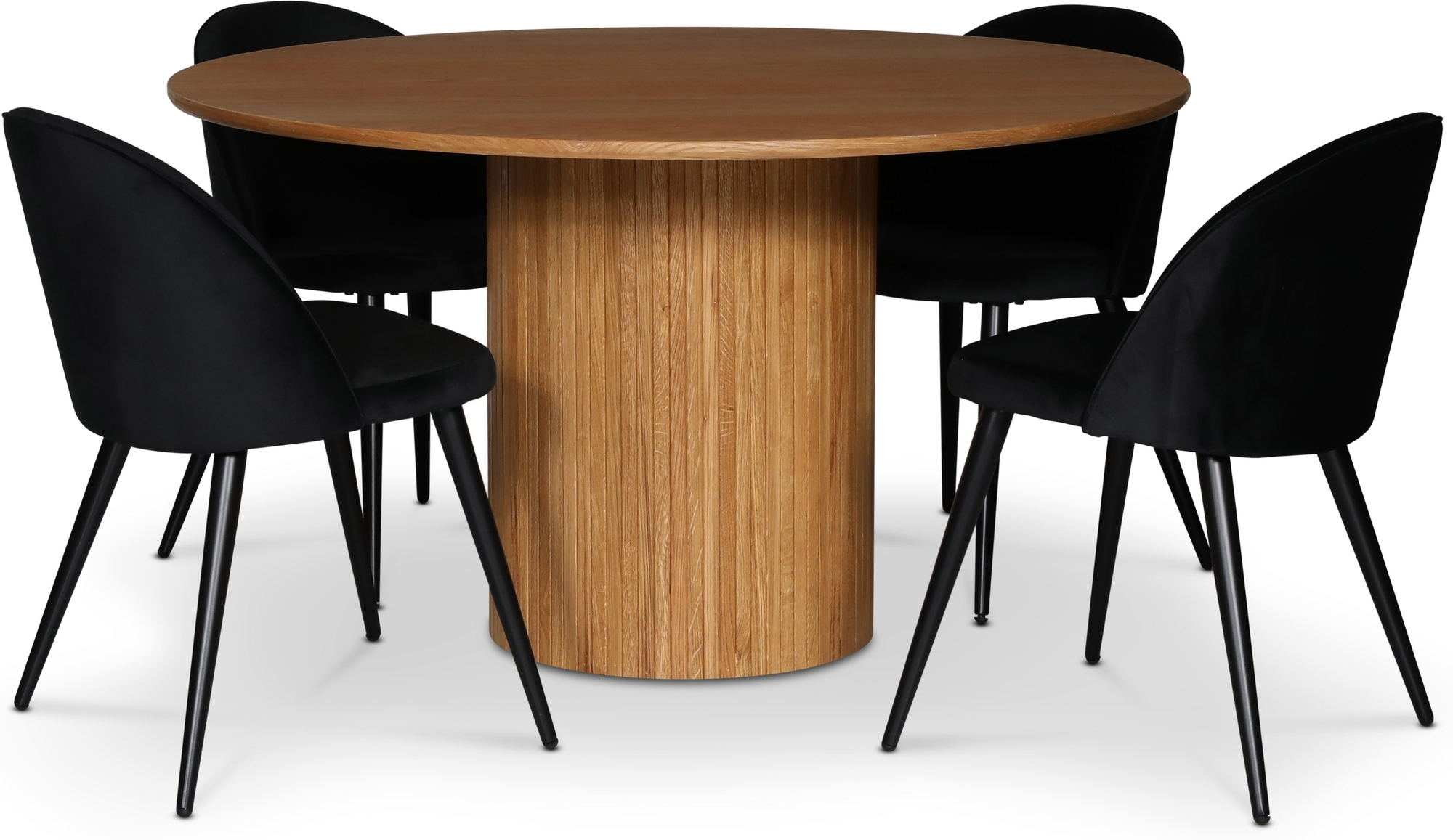 Nova round dining table Ø130 cm - Oiled oak veneer - PS Auction - We ...