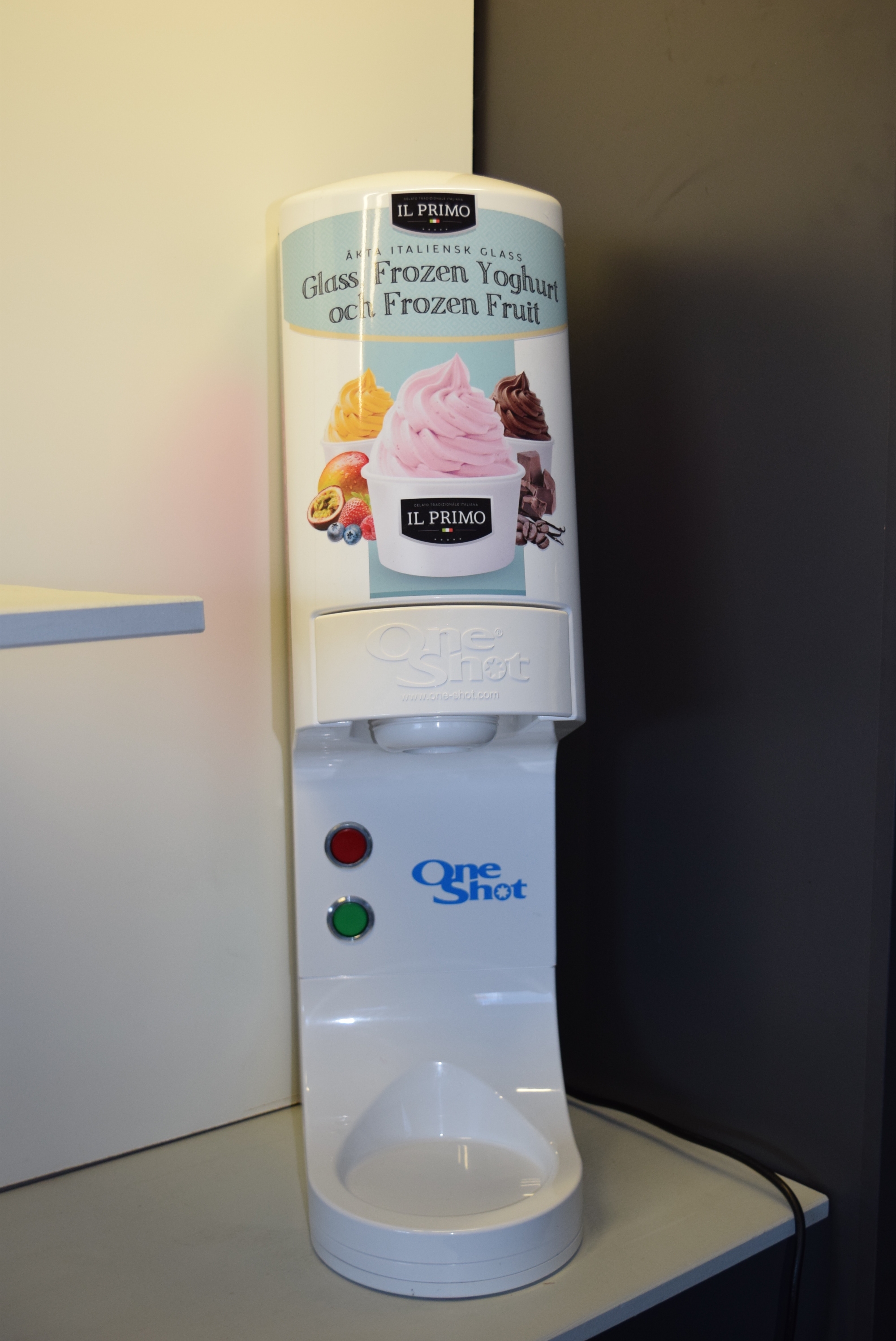 Capsule Machine And Freezer Il Primo One Shot For Ice Cream Frozen