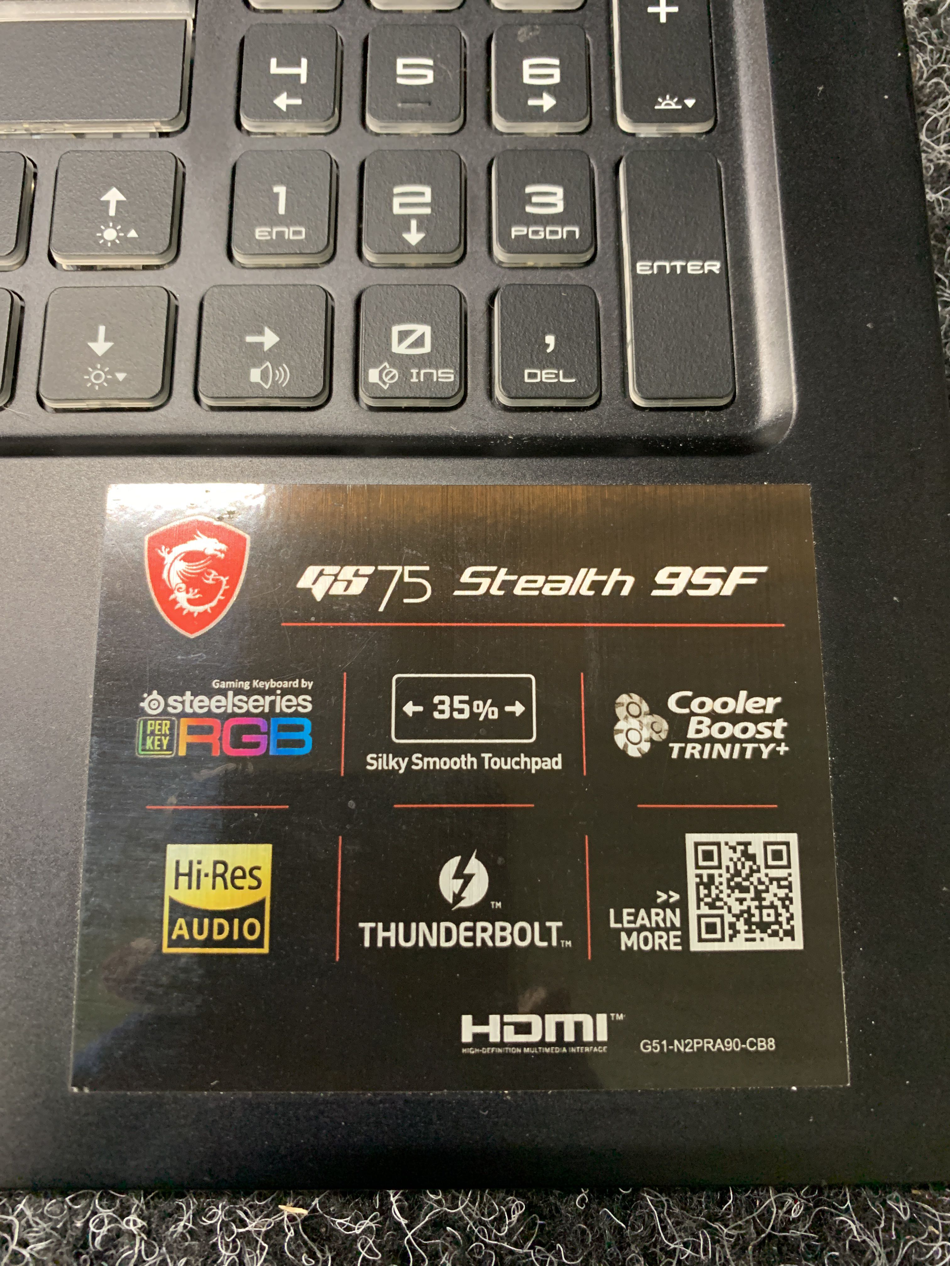 Gaminglaptop 17.3" MSI GS75 Stealth 9SF - Auktioner online ...