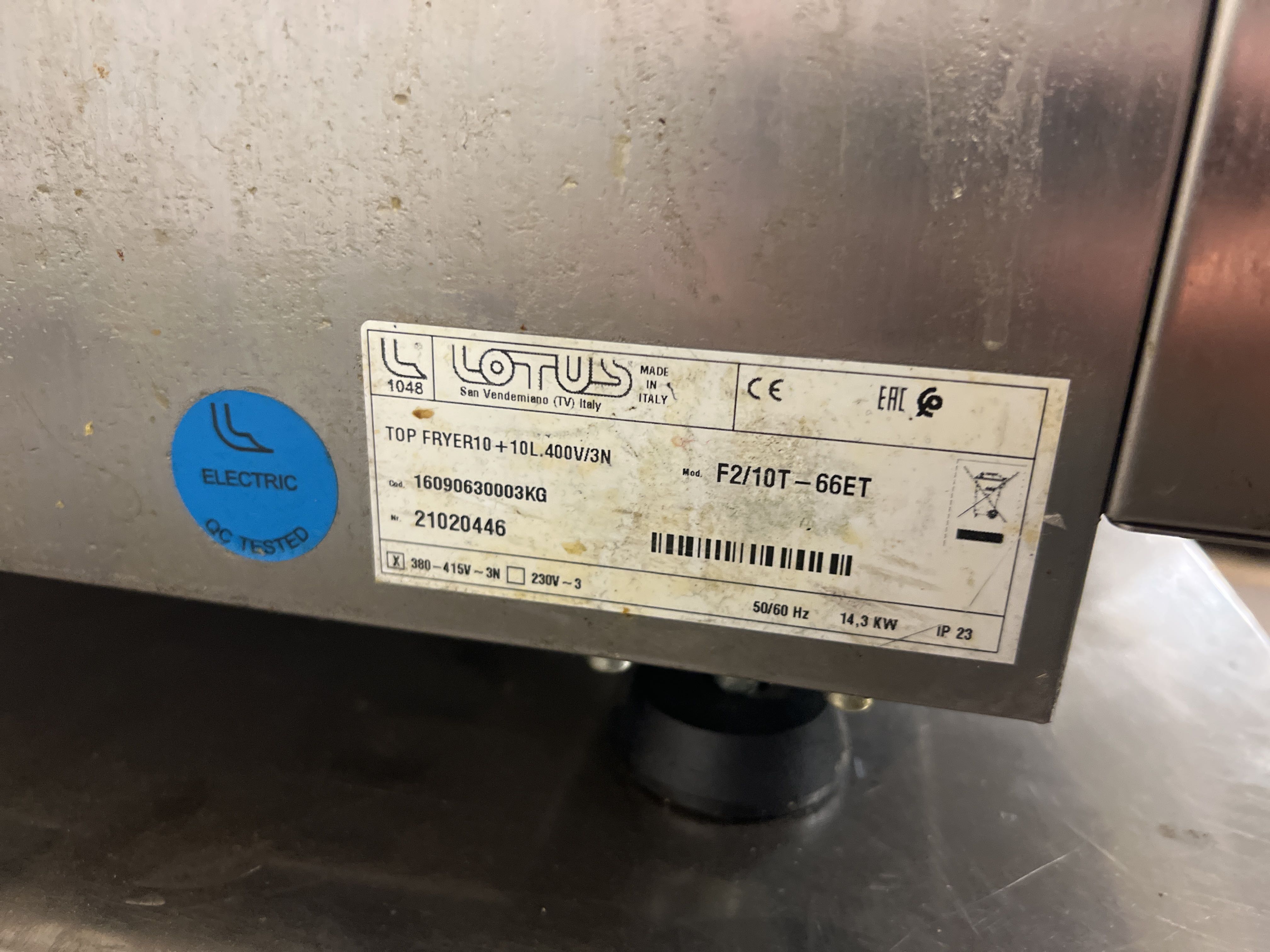 Dubbelfritös Lotus F2/10T - 66ET - 2020 - Auktioner online ...