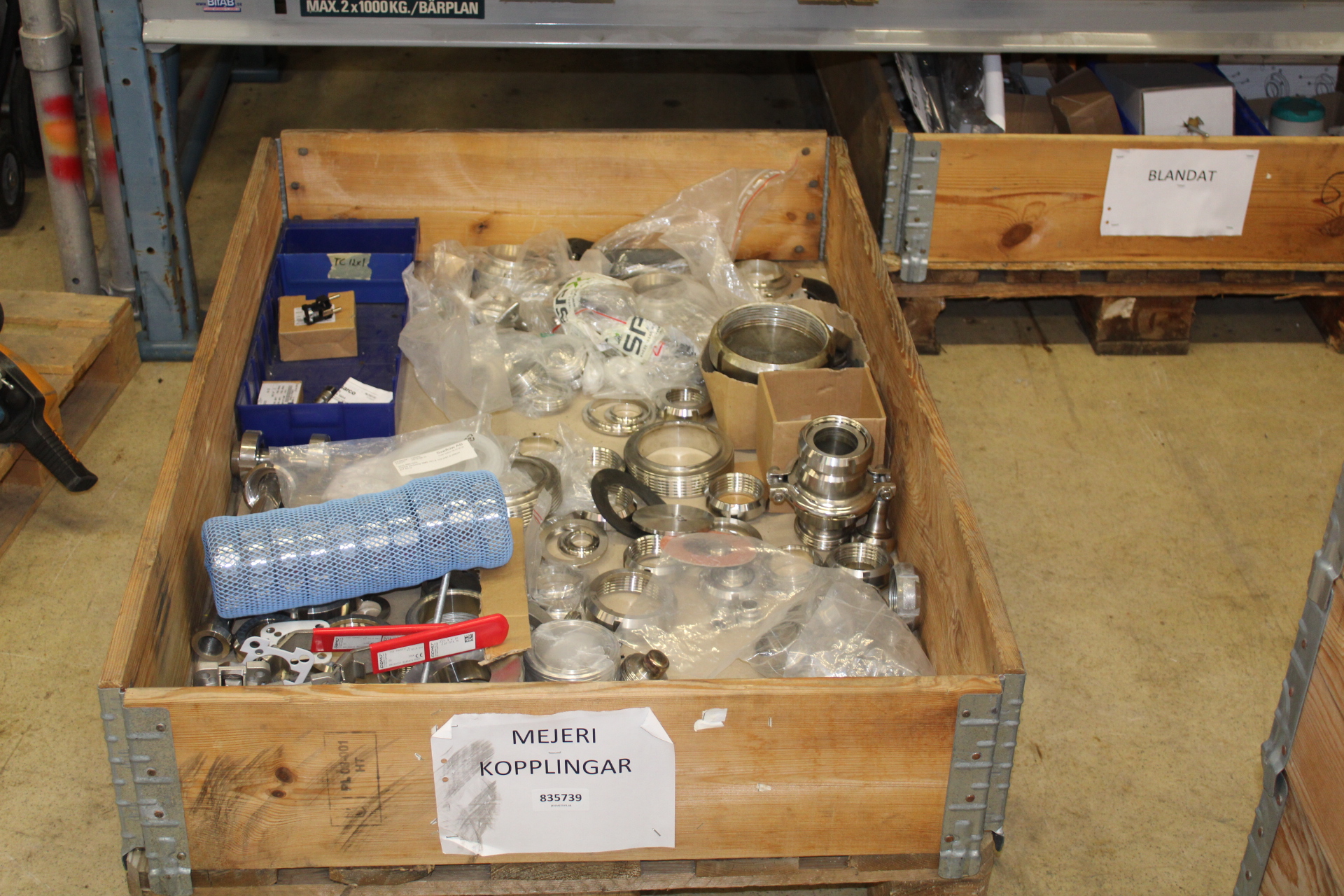 Mejerikopplingar blandade storlekar - Auktioner online - Nätauktioner ...