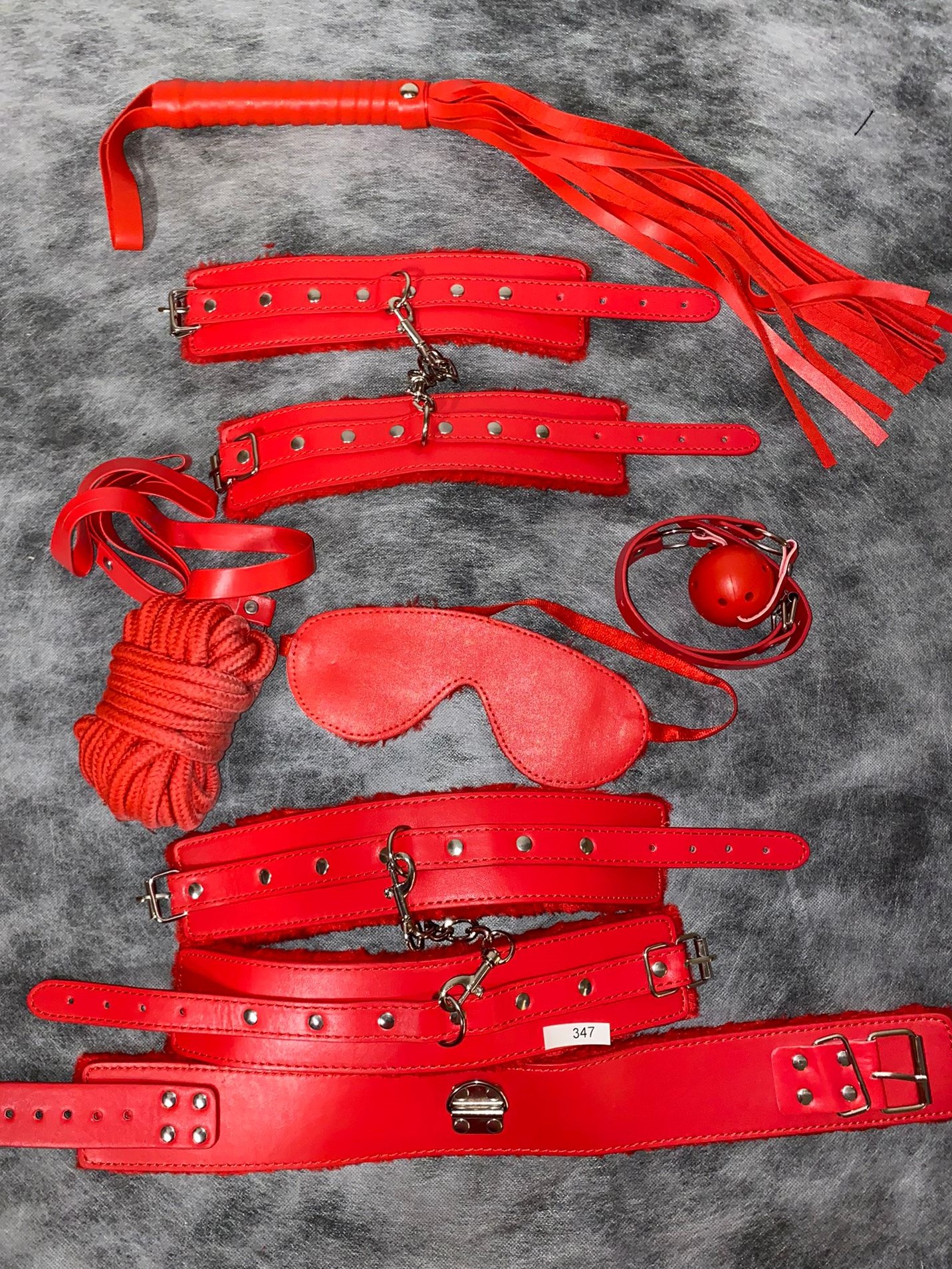 Bondage Set Red Shipping Included 347 Ps Auction We Value The Future Largest In Net