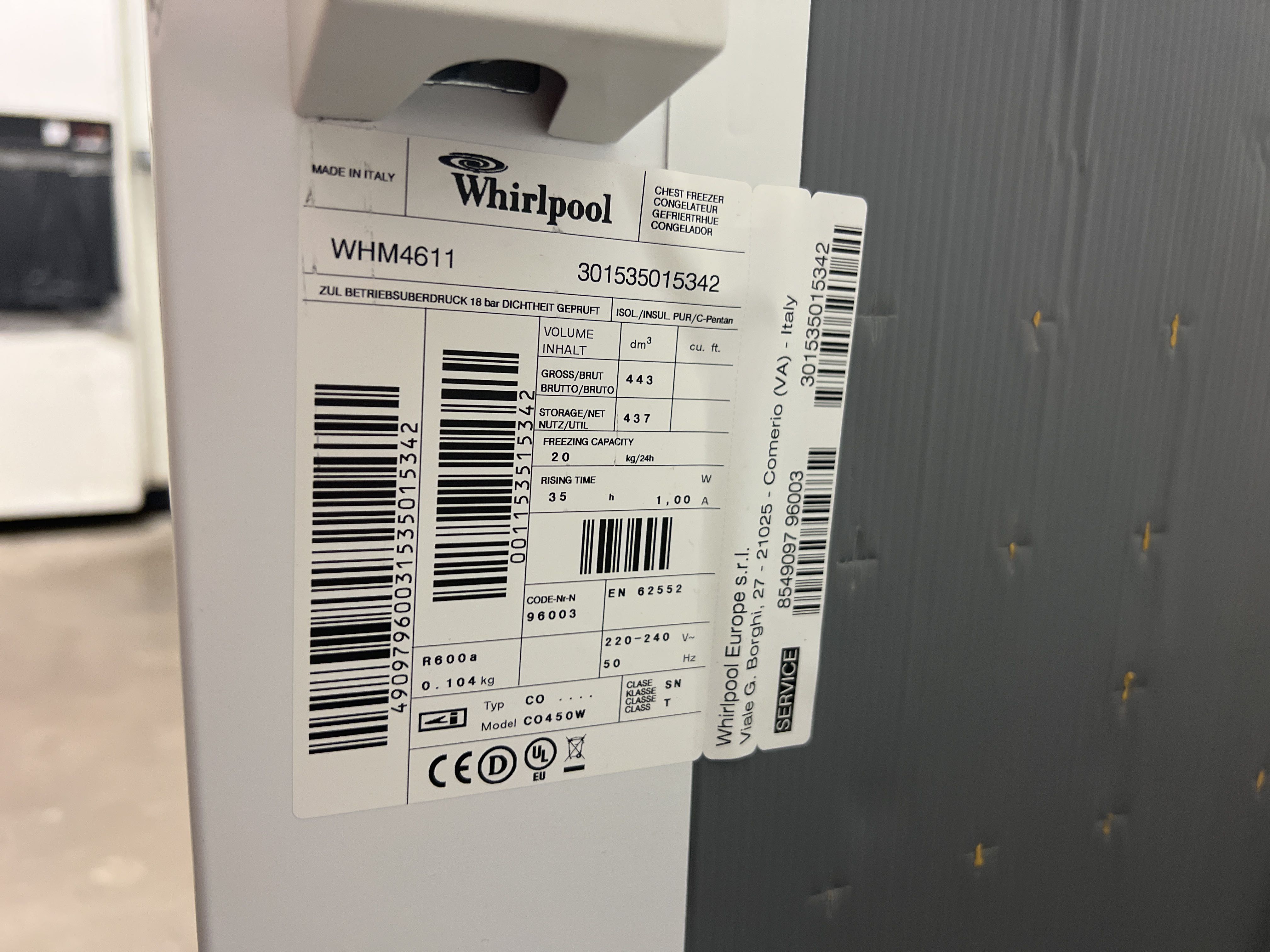 Frysbox Whirlpool - Auktioner online - Nätauktioner & Konkursauktioner ...